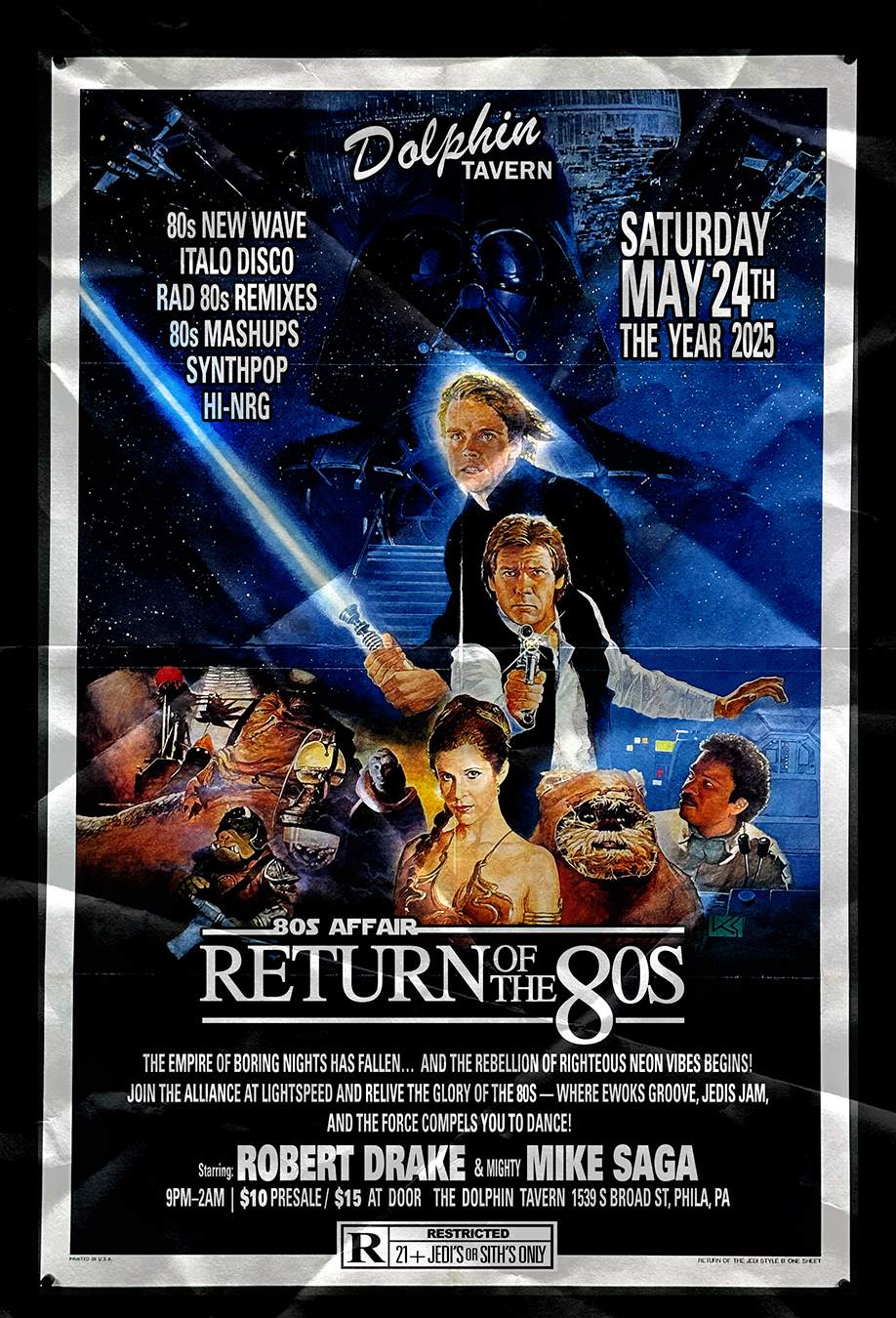80s Affair: RETURN OF THE 80S with ROBERT DRAKE & Mike Saga Sat May 24th Tavern at The Dolphin ...