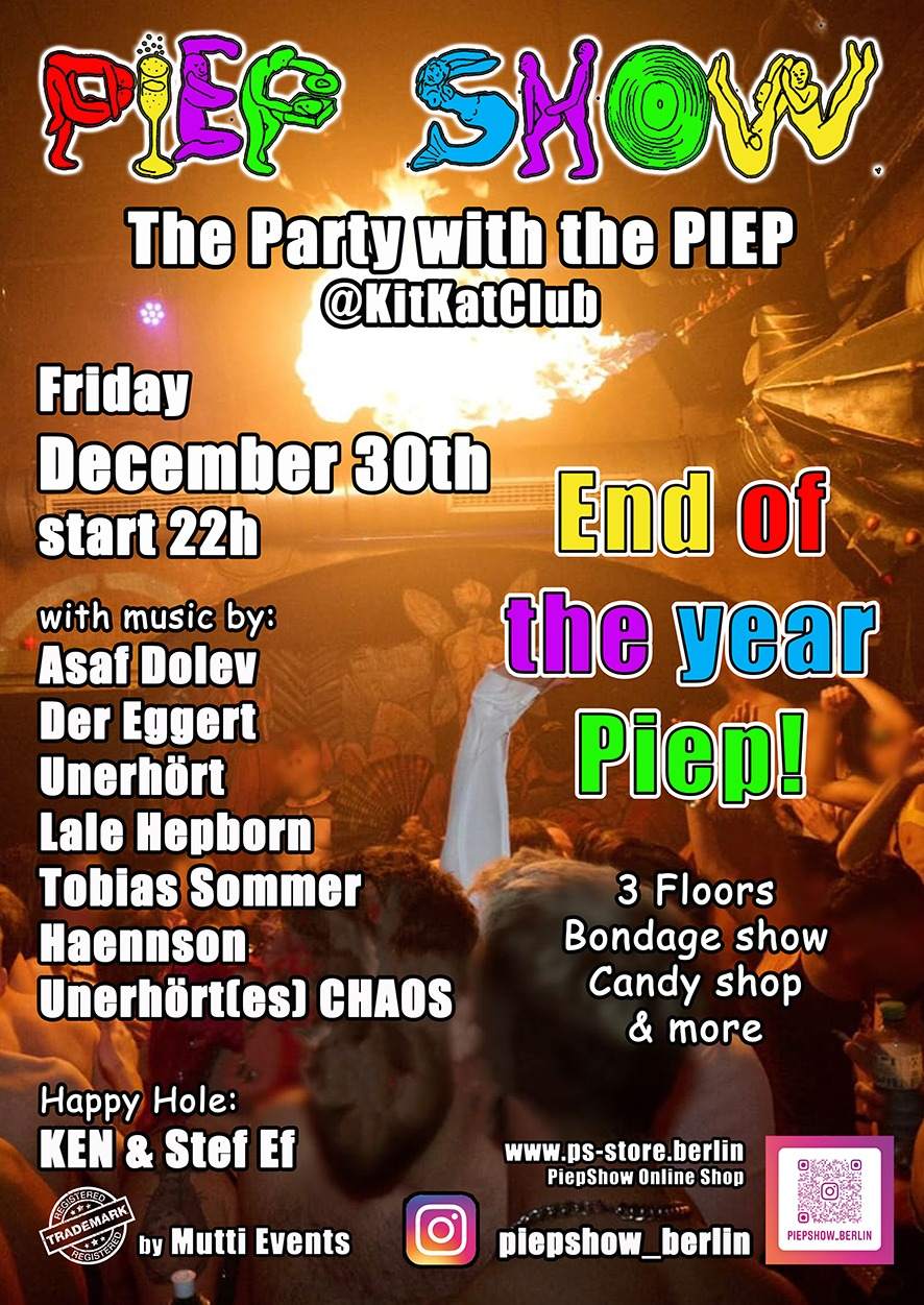 PiepShow with Tobias Sommer, Asaf Dolev, CHAOS, Lale Hepborn, Unerhört ...