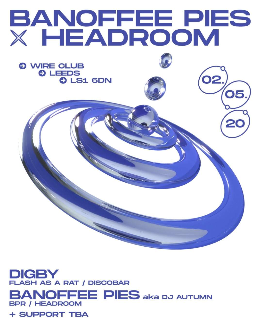 Banoffee Pies x Headroom with Digby em Wire Club, Leeds