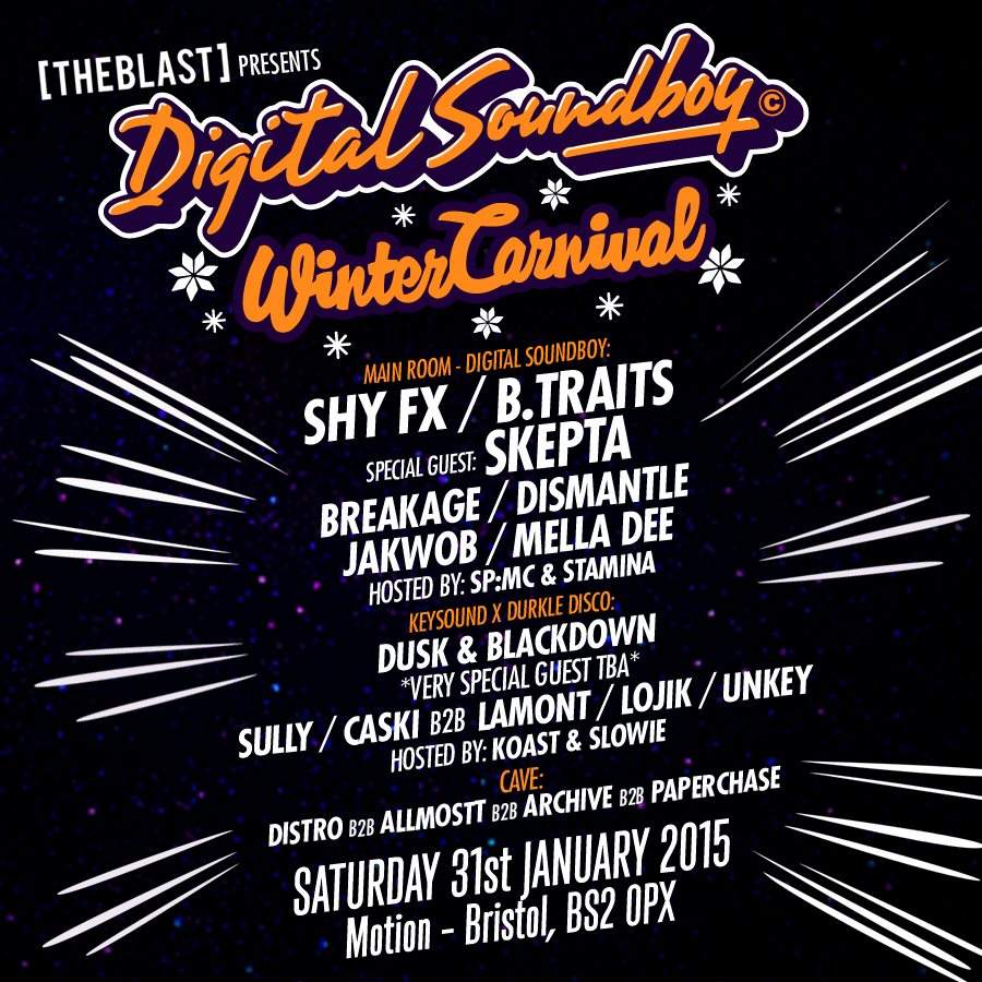 The Blast presents Digital Soundboy Winter Carnival bei Motion Bristol ...