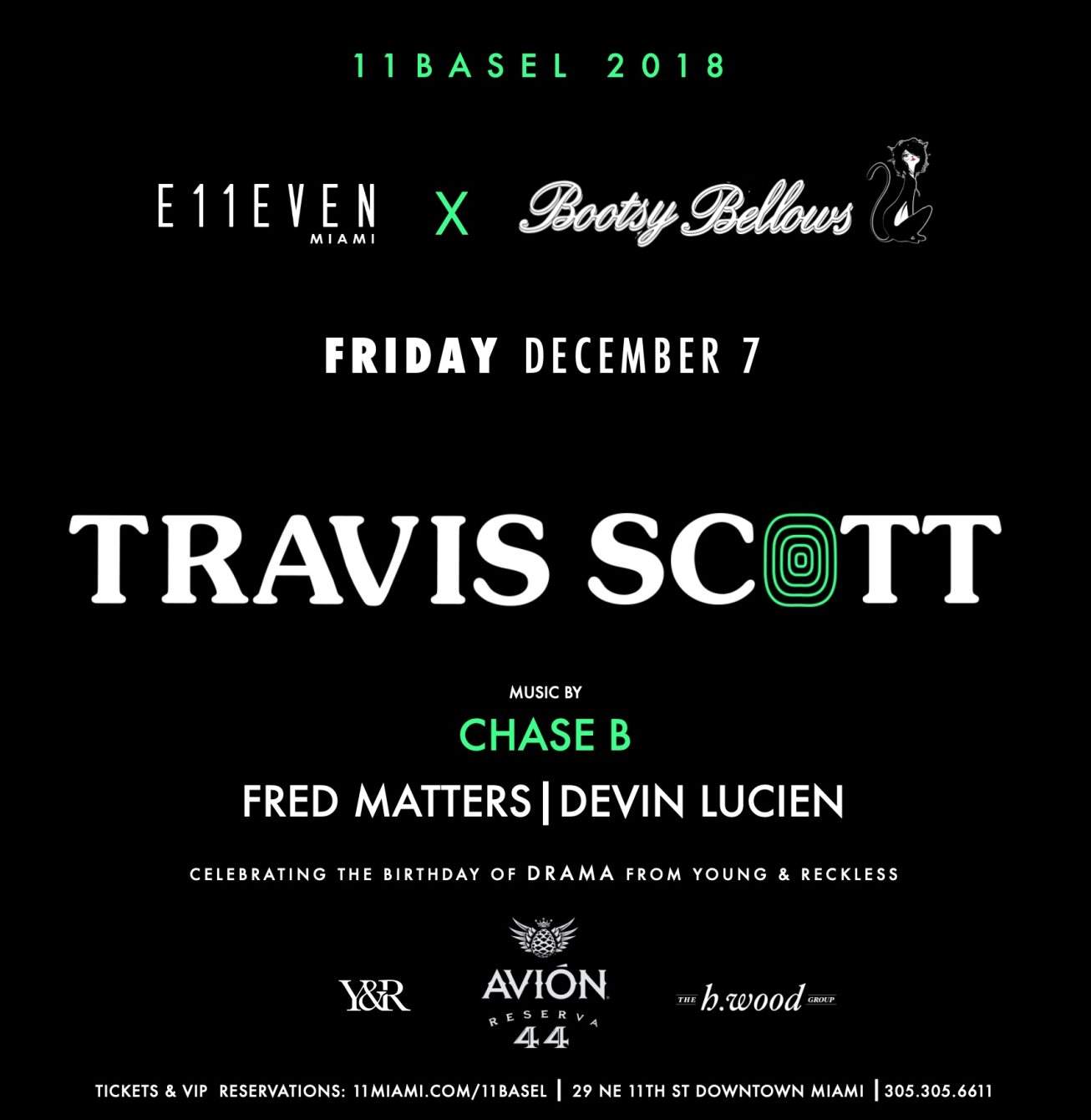 11 Basel: Travis Scott at E11EVEN MIAMI & ROOFTOP, Miami