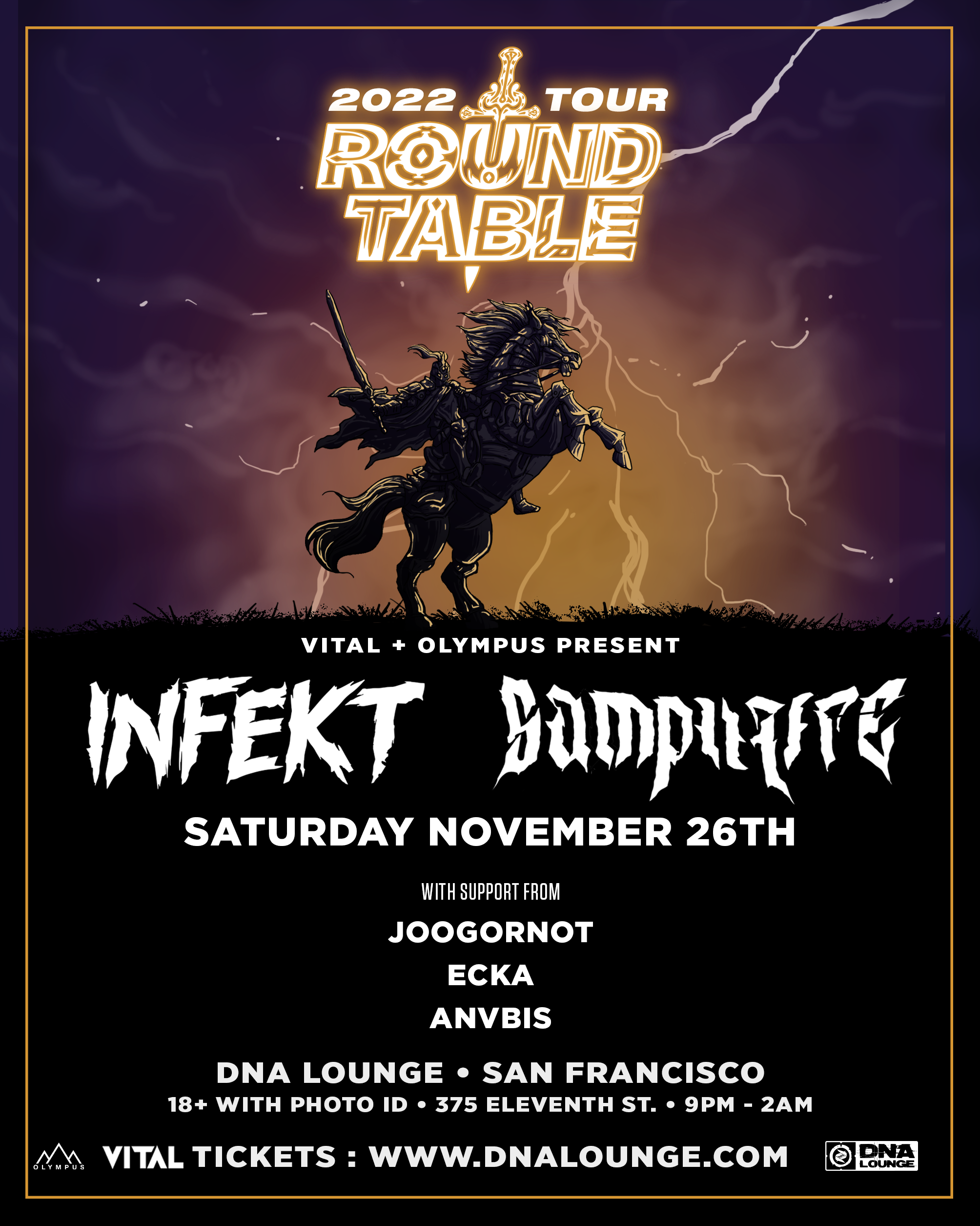 2022 Round Table Tour - San Francisco: Infekt & Samplifire at DNA ...