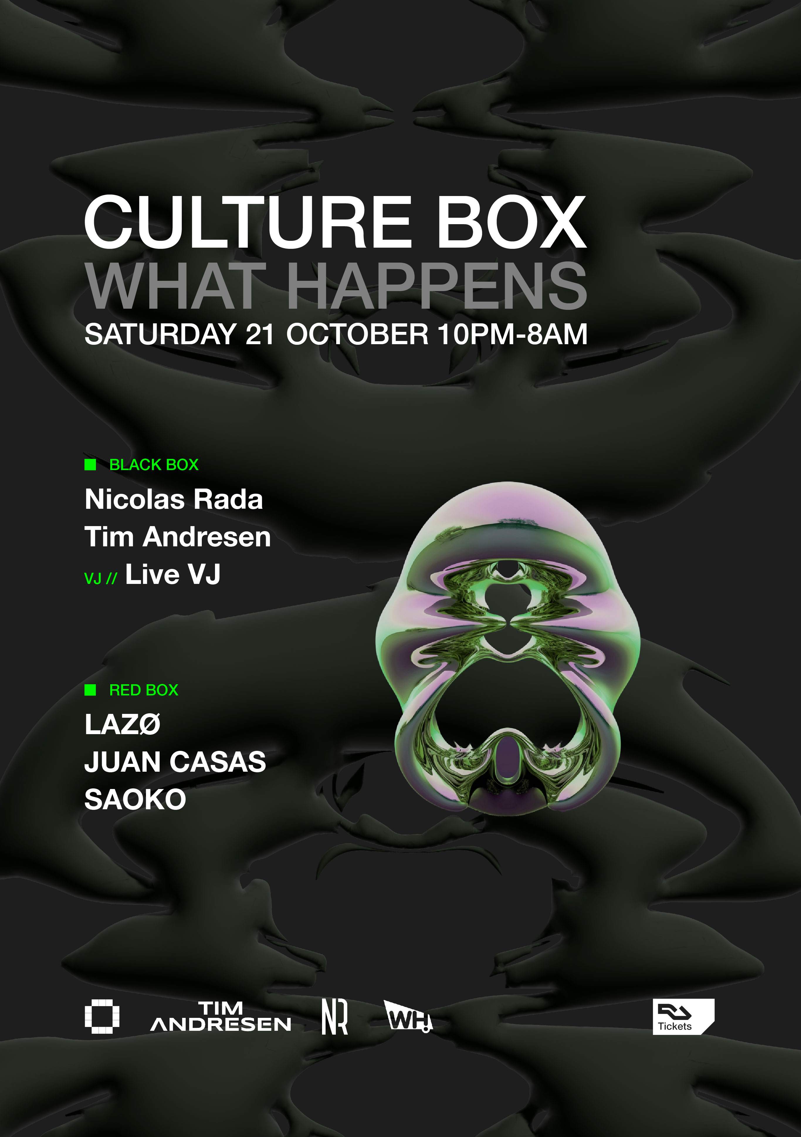 What Happens: Nicolas Rada / Tim Andresen / LAZØ / JUAN CASAS / SAOKO ...