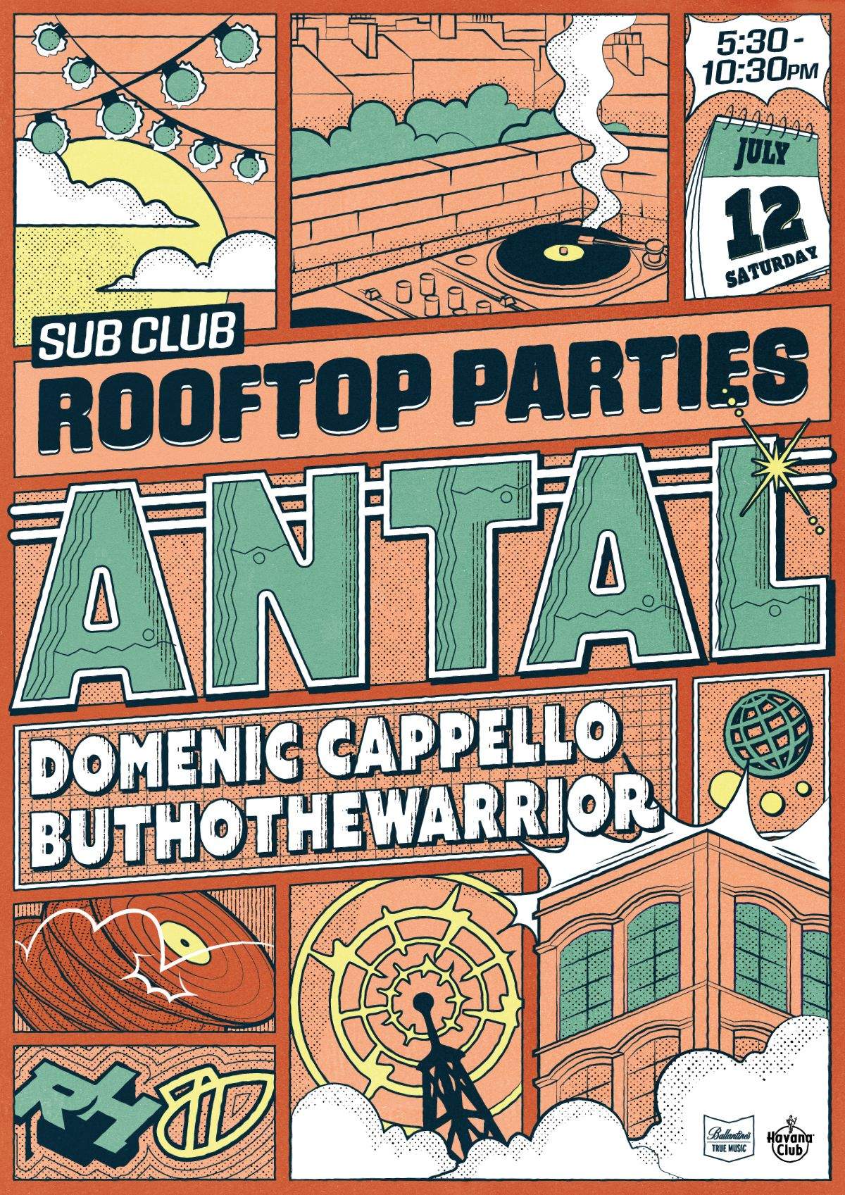Sub Club Roof Party #6 with Antal & Domenic Cappello & ButhoTheWarrior ...