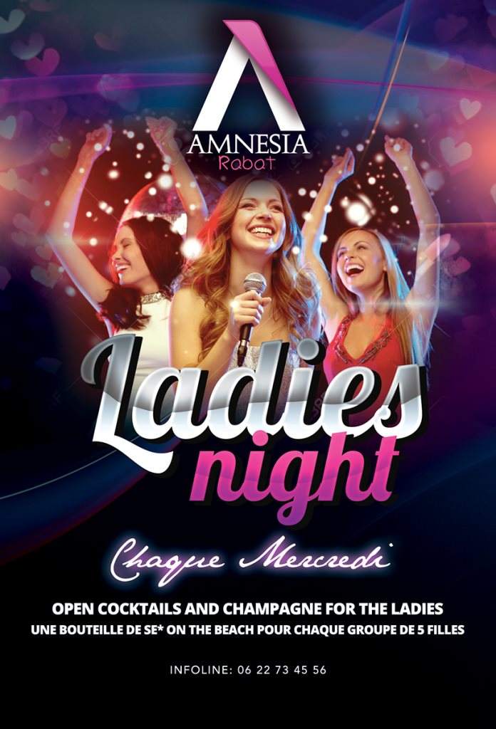 Ladies Night / Every Wednesday at Amnesia, Morocco