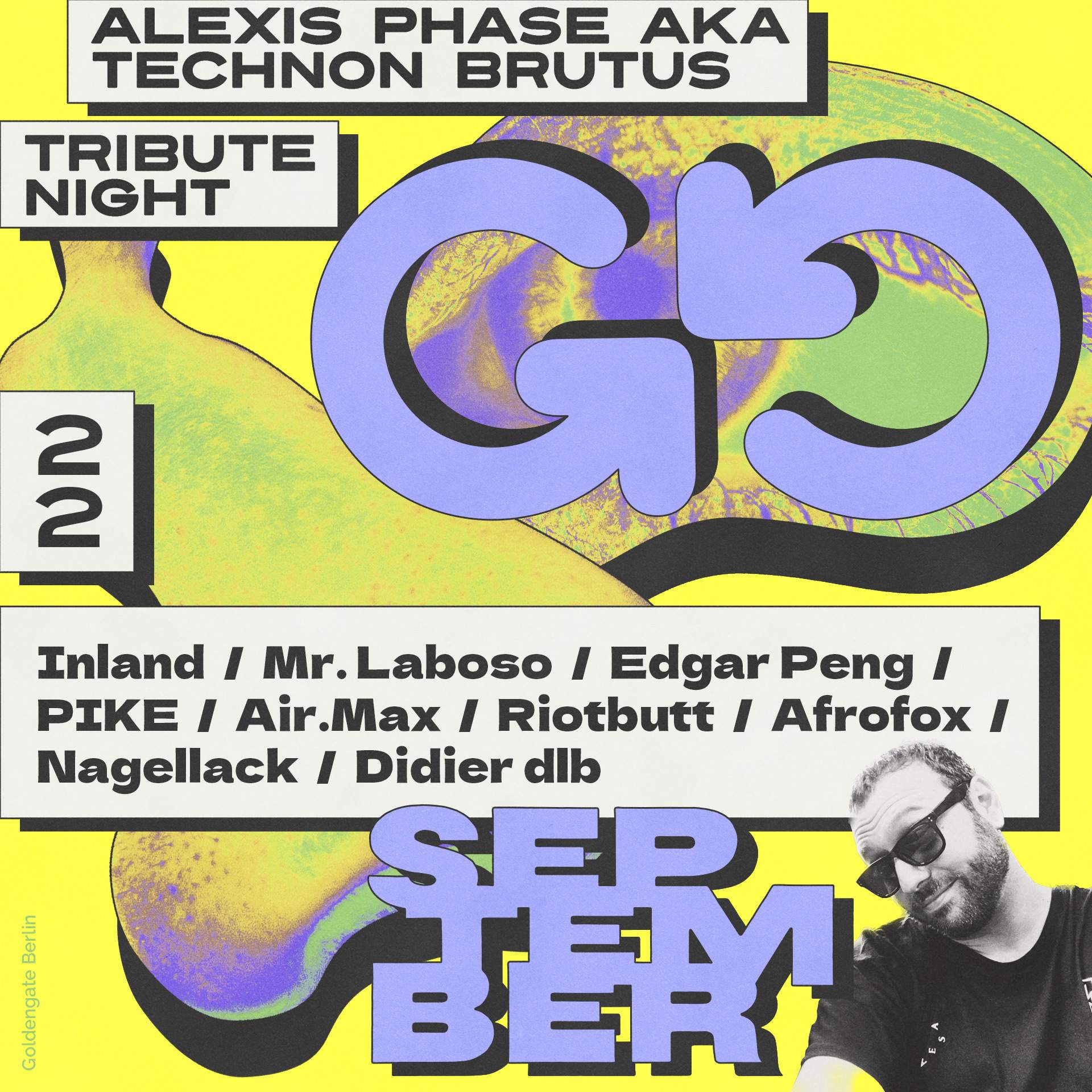 Alexis Phase aka Technon Brutus Tribute Night en Golden Gate, Berlín
