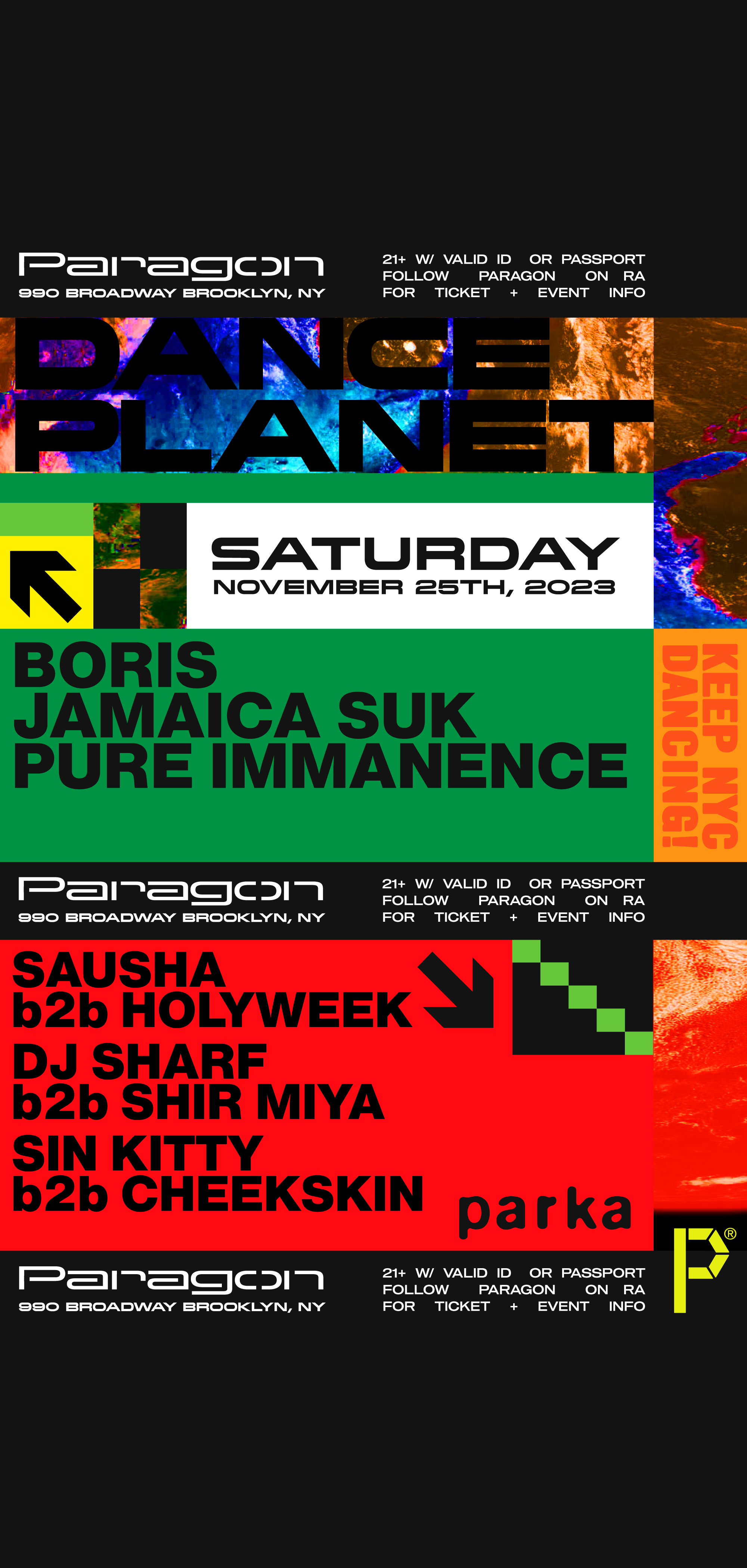 Dance Planet: Boris, Jamaica Suk, Pure Immanence + Parka at Paragon ...