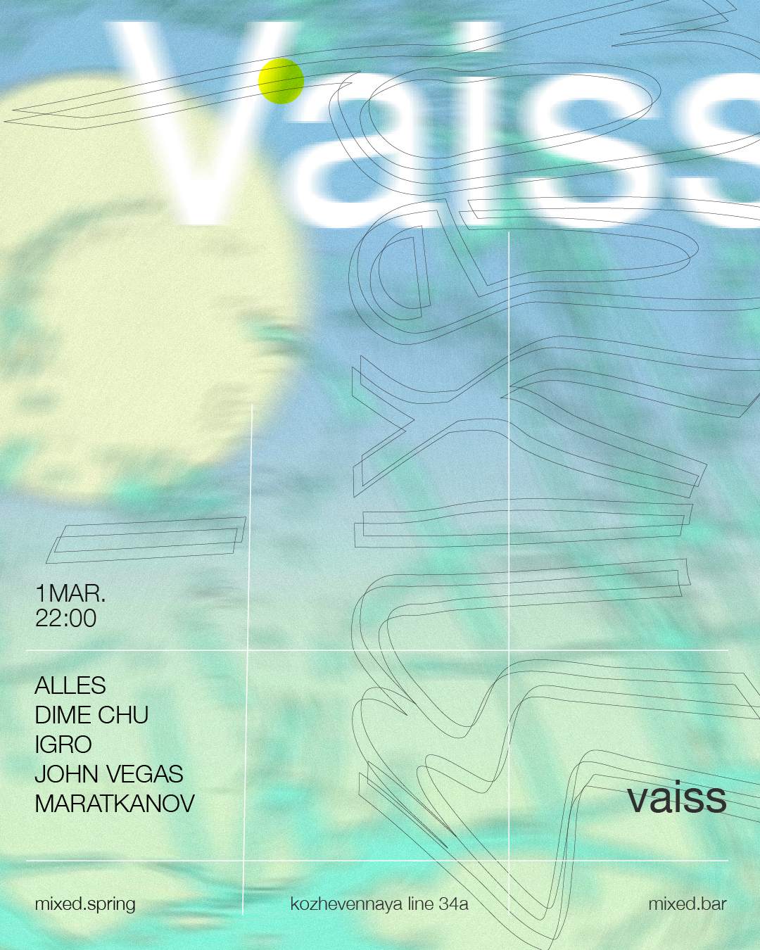 Vaiss at Mixed.bar, Saint Petersburg