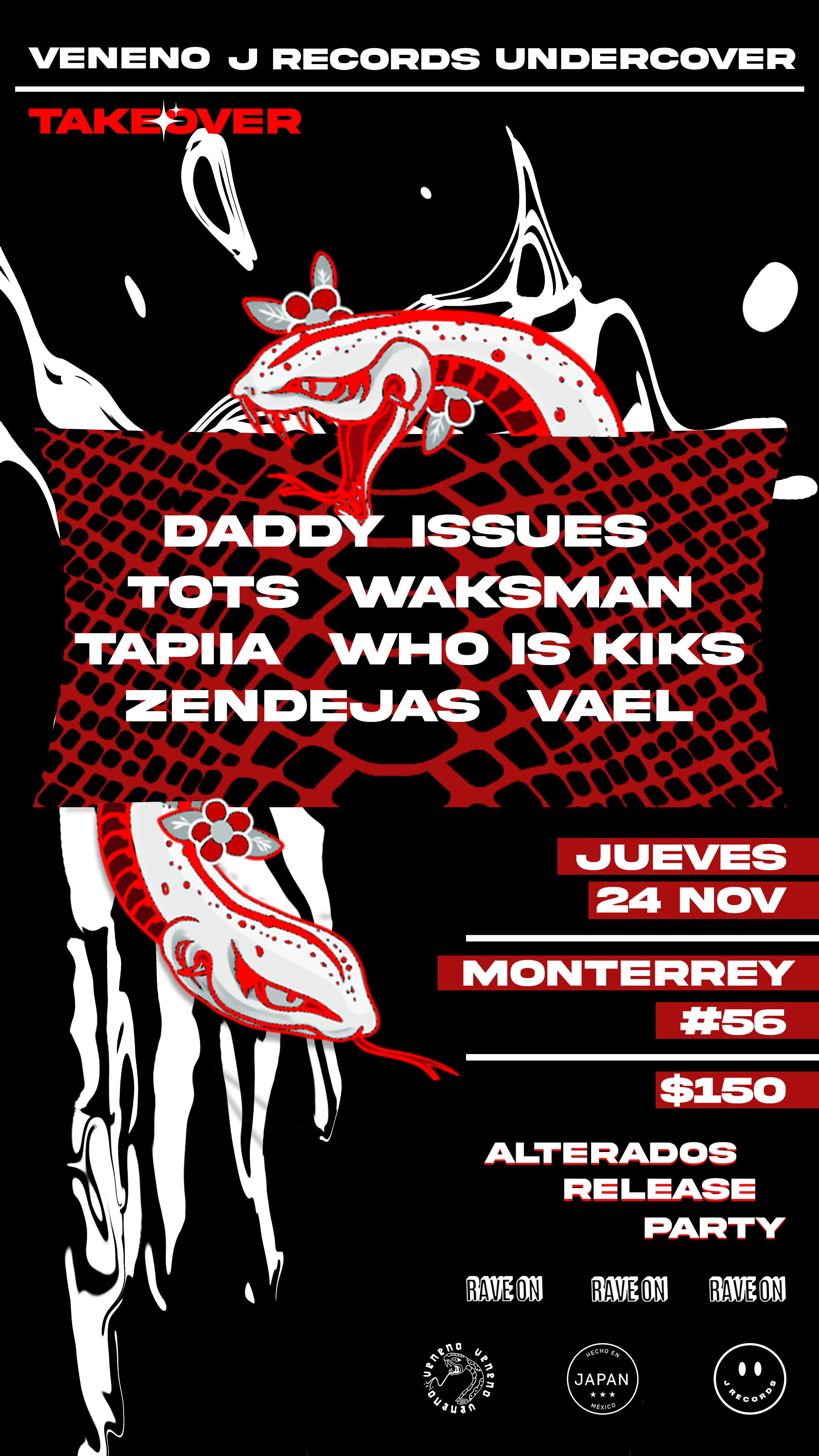 Japan Takeover: J Records - Veneno - U/CVR at Japan Monterrey, Mexico City