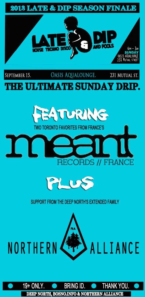 Late & DIP at Oasis: Jeff Breen's Bday en Oasis Aqualounge, Toronto