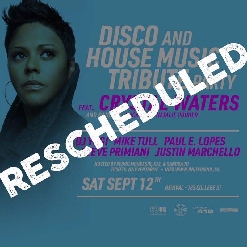 Disco & House Music Tribute Party with Crystal Waters em Revival, Toronto