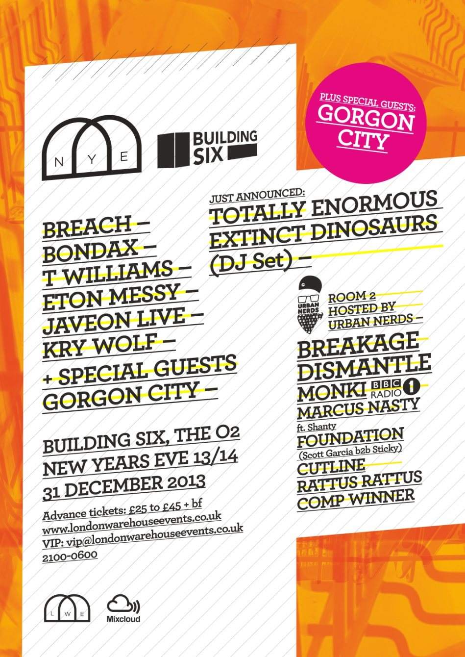 New Year's Eve - Teed (DJ Set), Breach, Bondax, Gorgon City, T Williams ...