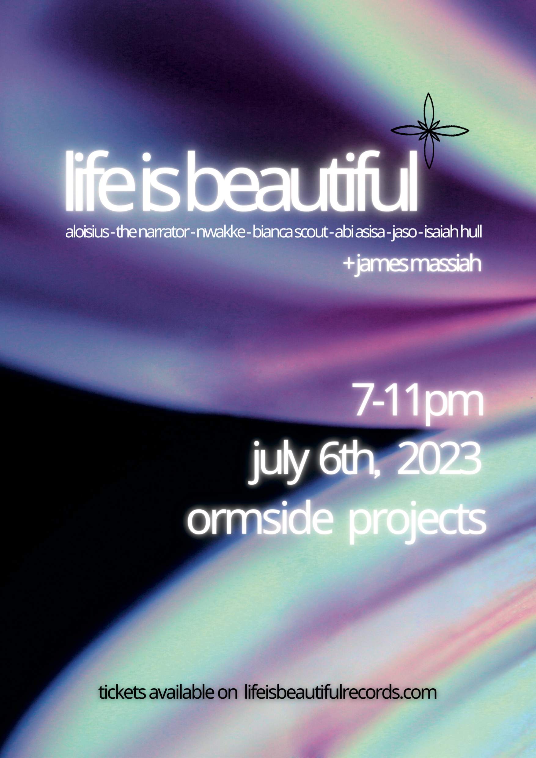 the life is beautiful show #01 at Ormside Projects, London