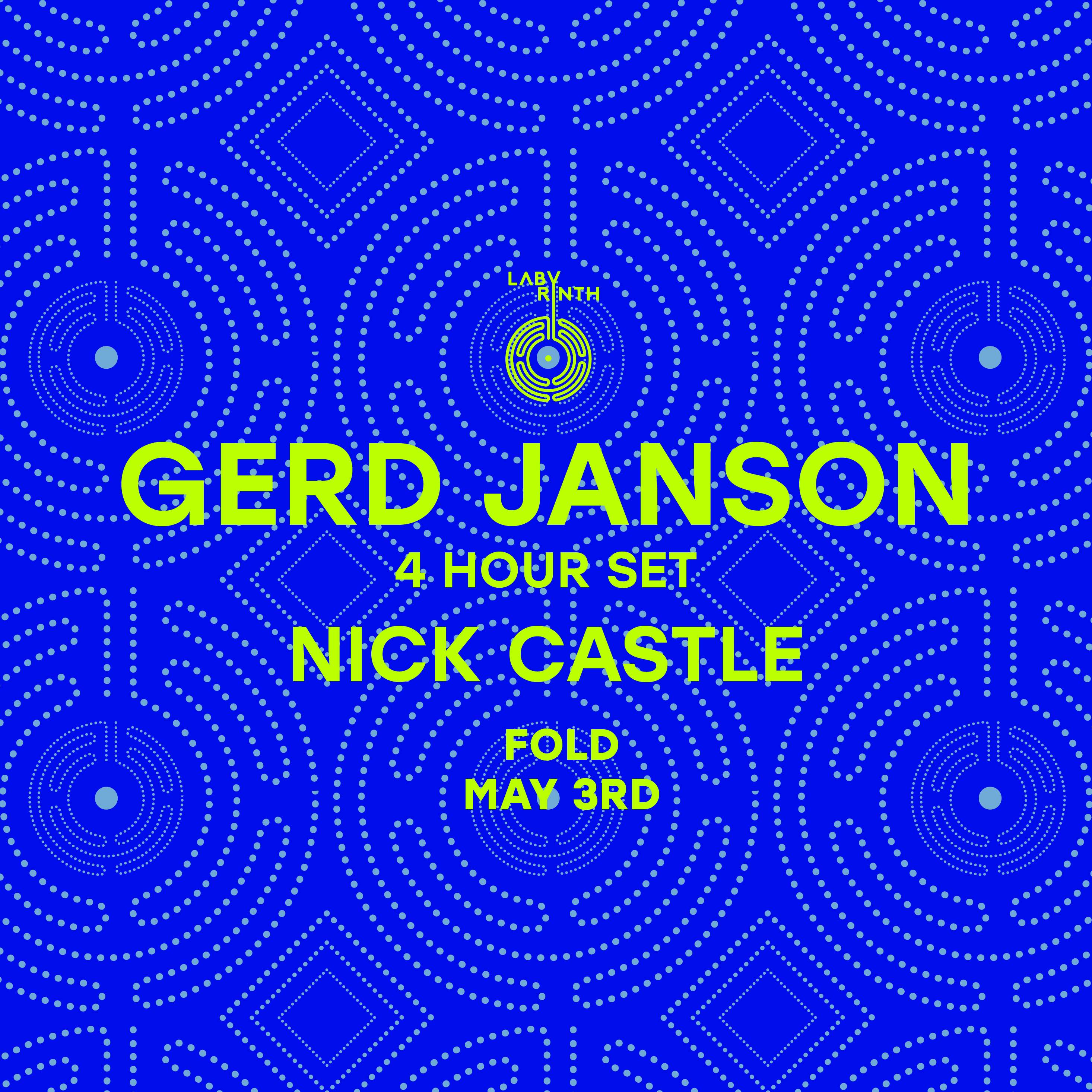 Labyrinth presents: Gerd Janson 4 Hour Set & Nick Castle at FOLD, London