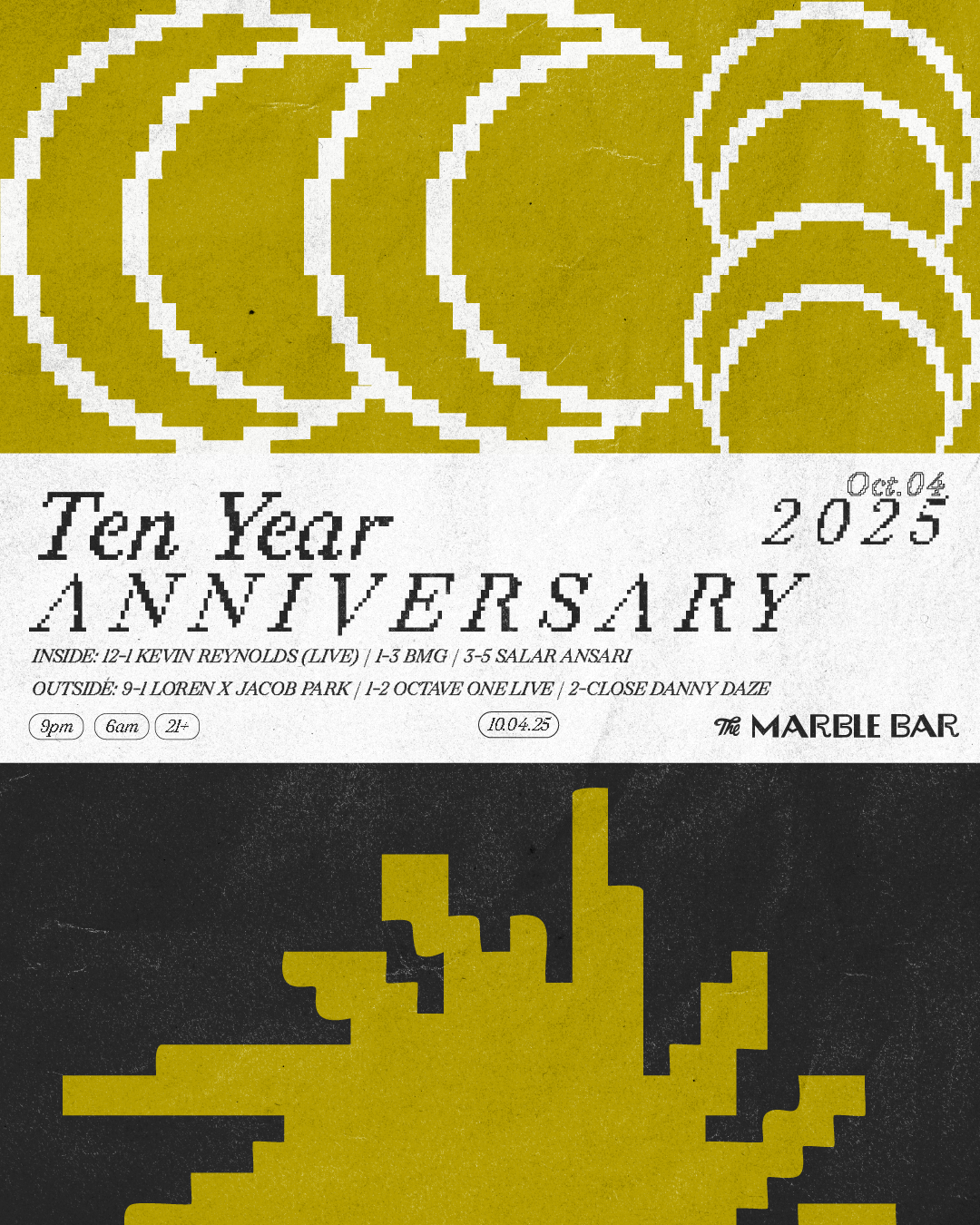 *tickets at the door* Marble Bar 10 Year Anniversary - Day 2 w/ Octave ...
