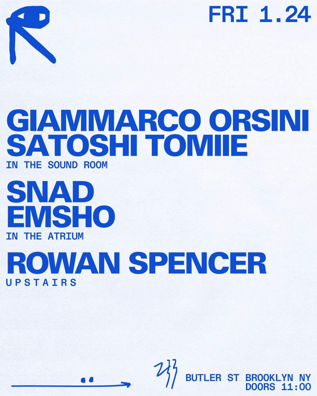 Giammarco Orsini + Satoshi Tomiie / Snad + Emsho / Rowan Spencer at ...