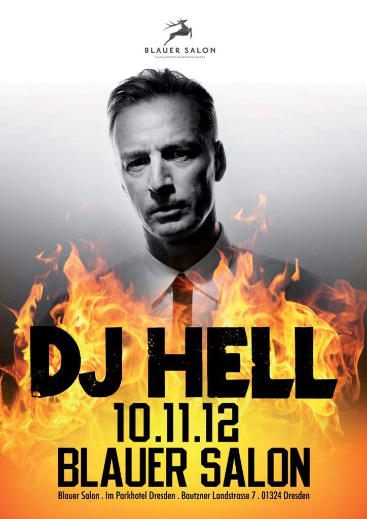 Blauer Salon Präsentiert DJ HELL a Blauer Salon, Dresda