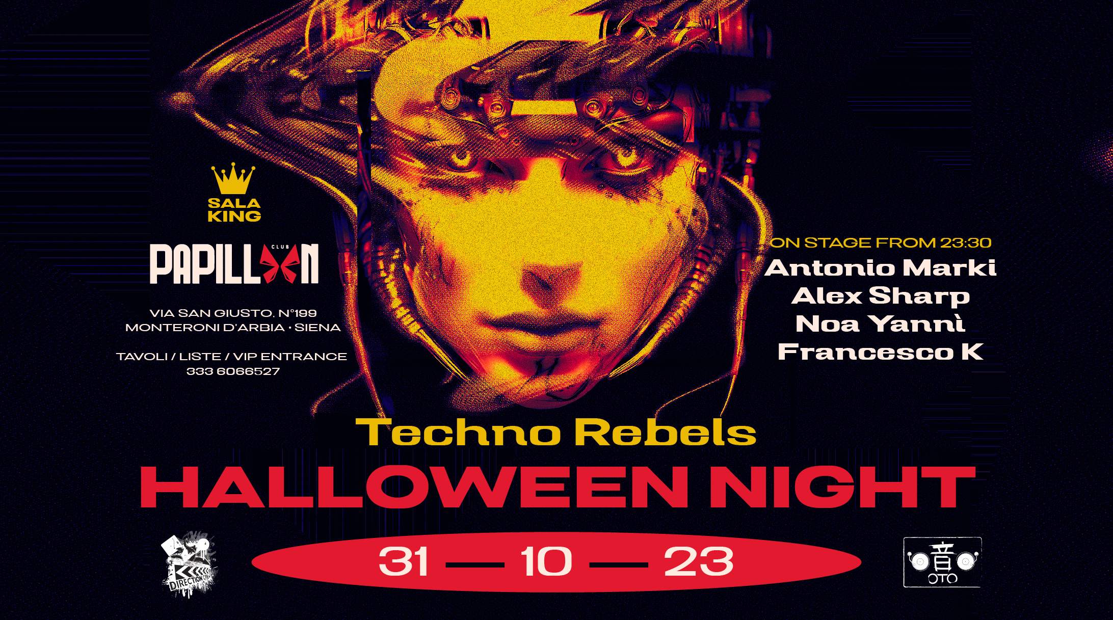 Techno Rebels - Halloween Night at Papillon 78, Central