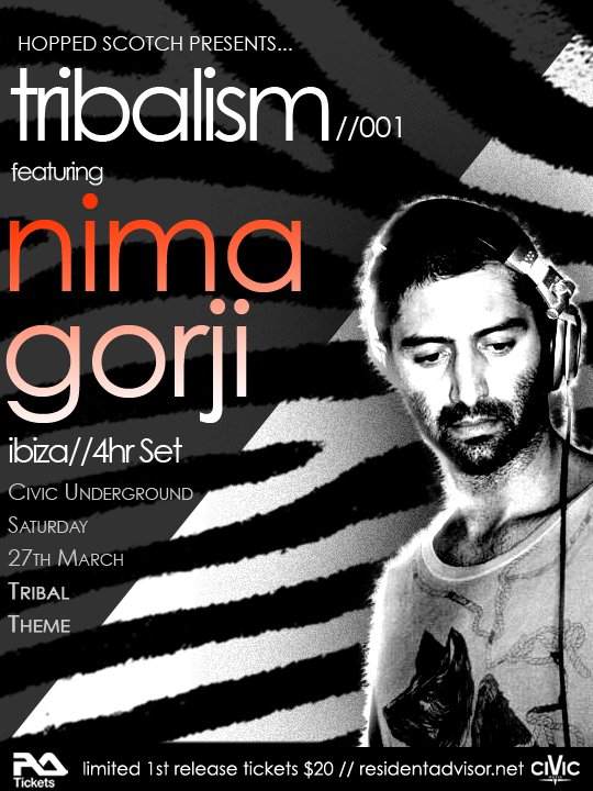 Tribalism 001 feat Nima Gorji at Civic Underground, Sydney