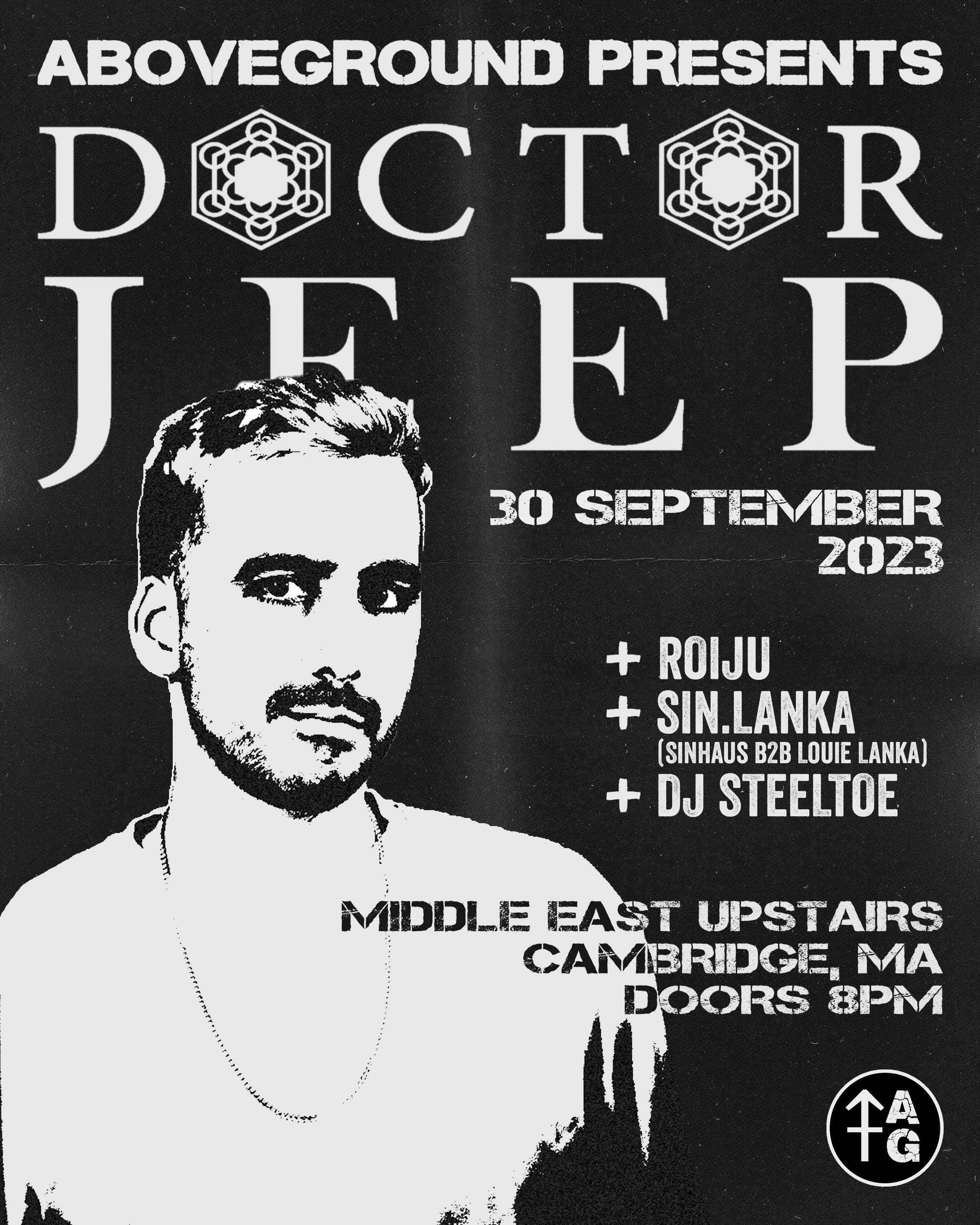AboveGround presents: Doctor Jeep (NYC / DRX) em Upstairs at Middle ...