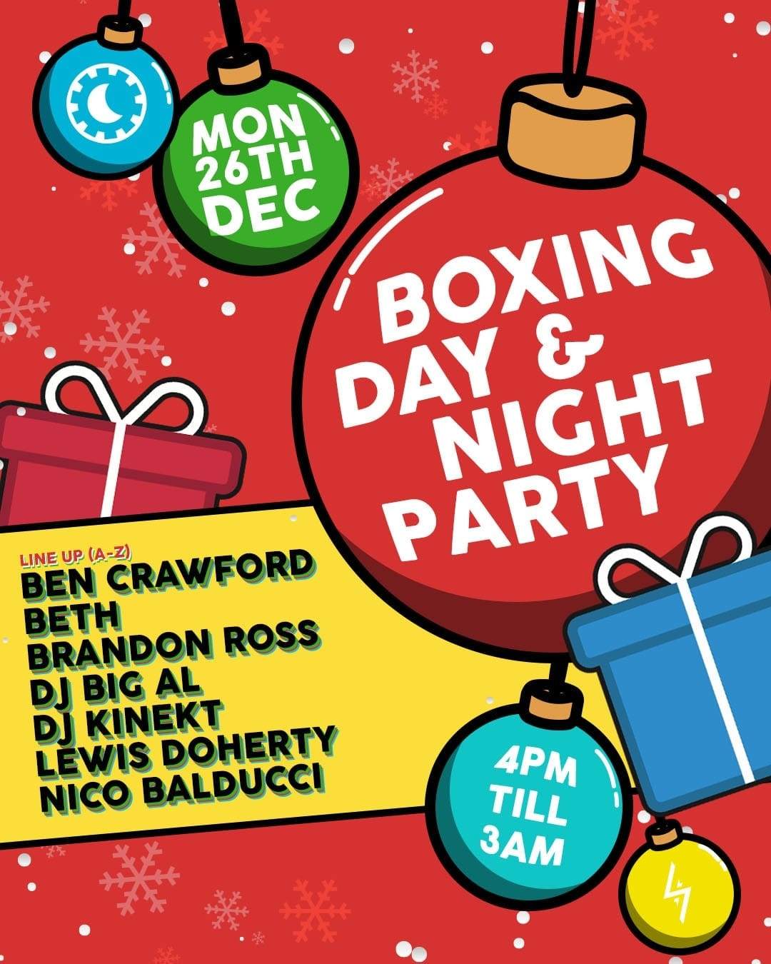 Boxing Day & Night Party at Sanctuary, Glasgow