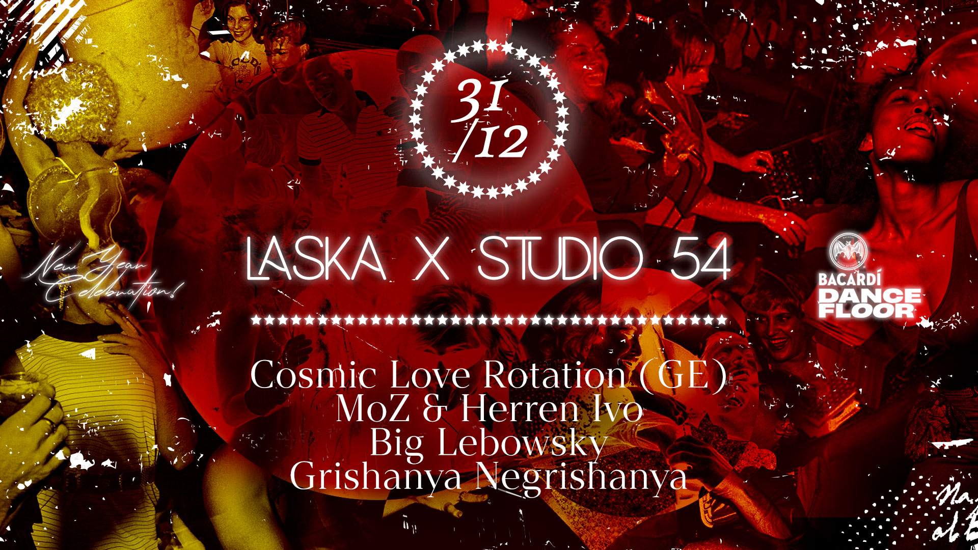 Laska X Studio 54 - New Year Celebration at Laska V21, Riga