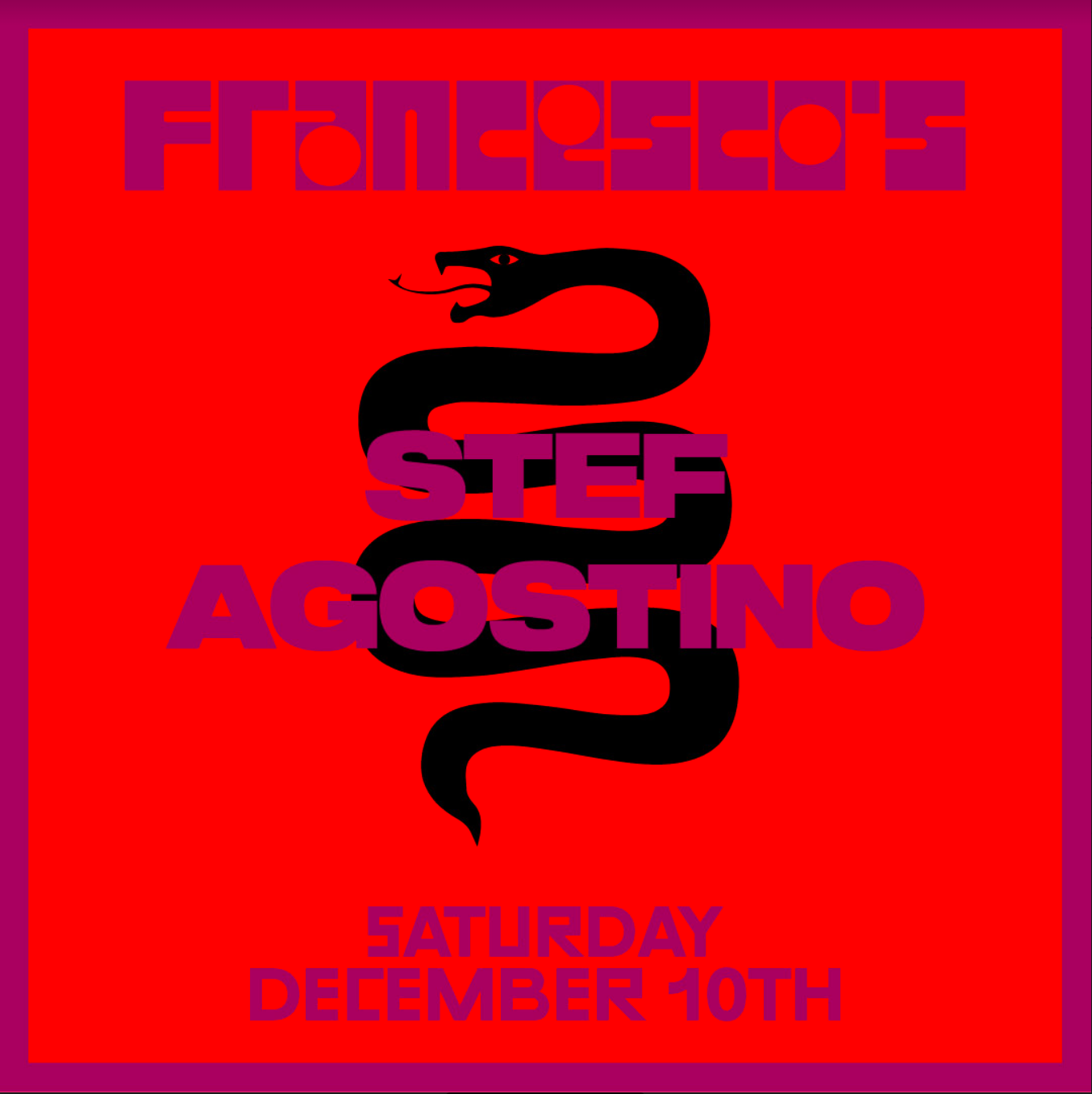 Stef Agostino All Night Long at Francesco's Montreal, Montreal