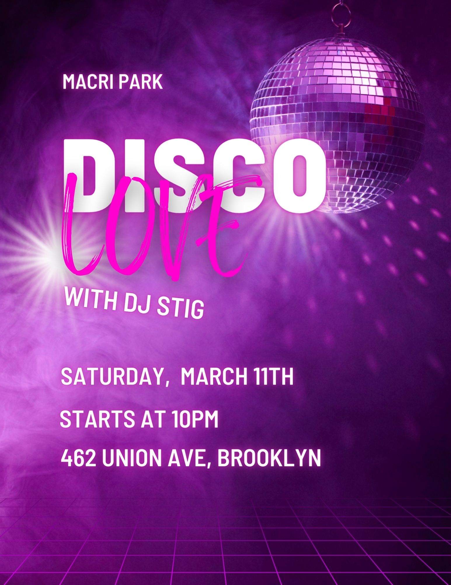 DISCO LOVE at Macri Park, New York City