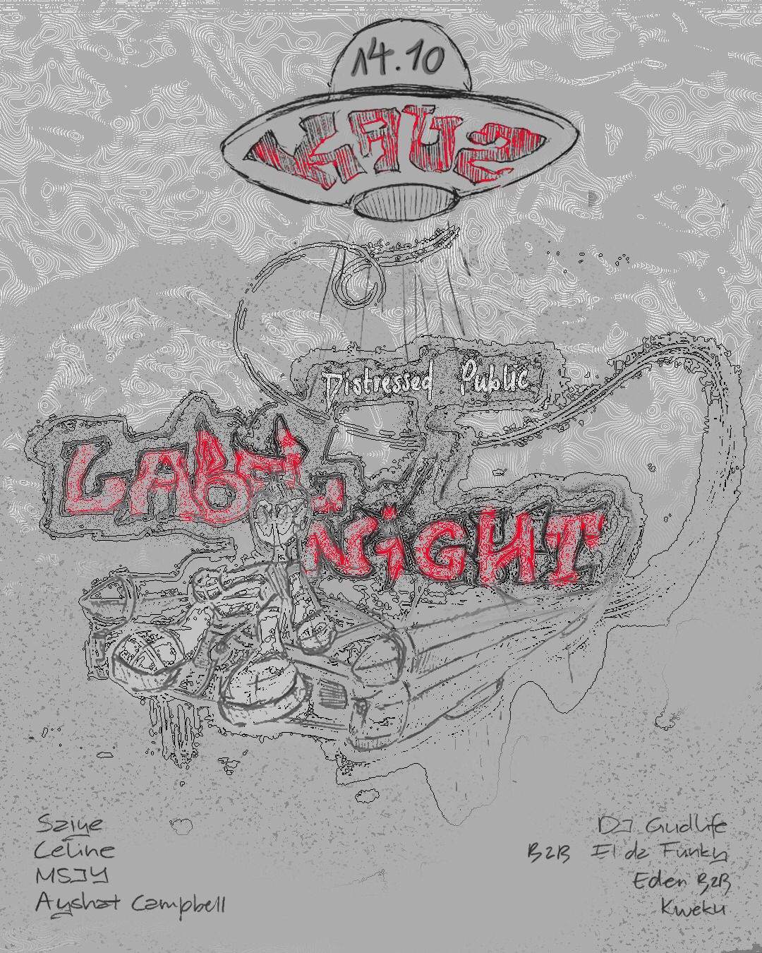 Distressed Public Label Night at Kauz, Zurich