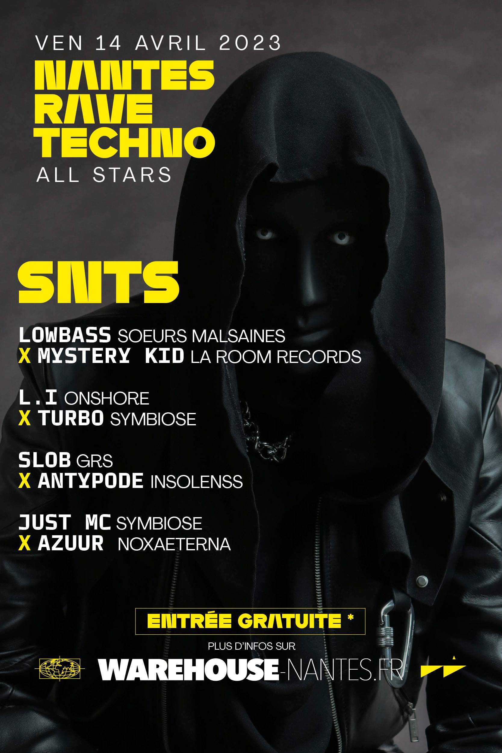 Nantes Rave Techno: SNTS at Warehouse, Nantes