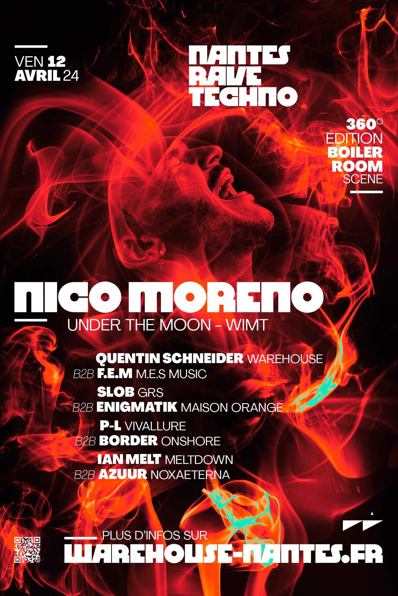 NANTES RAVE TECHNO W/ Nico Moreno en Warehouse, Nantes