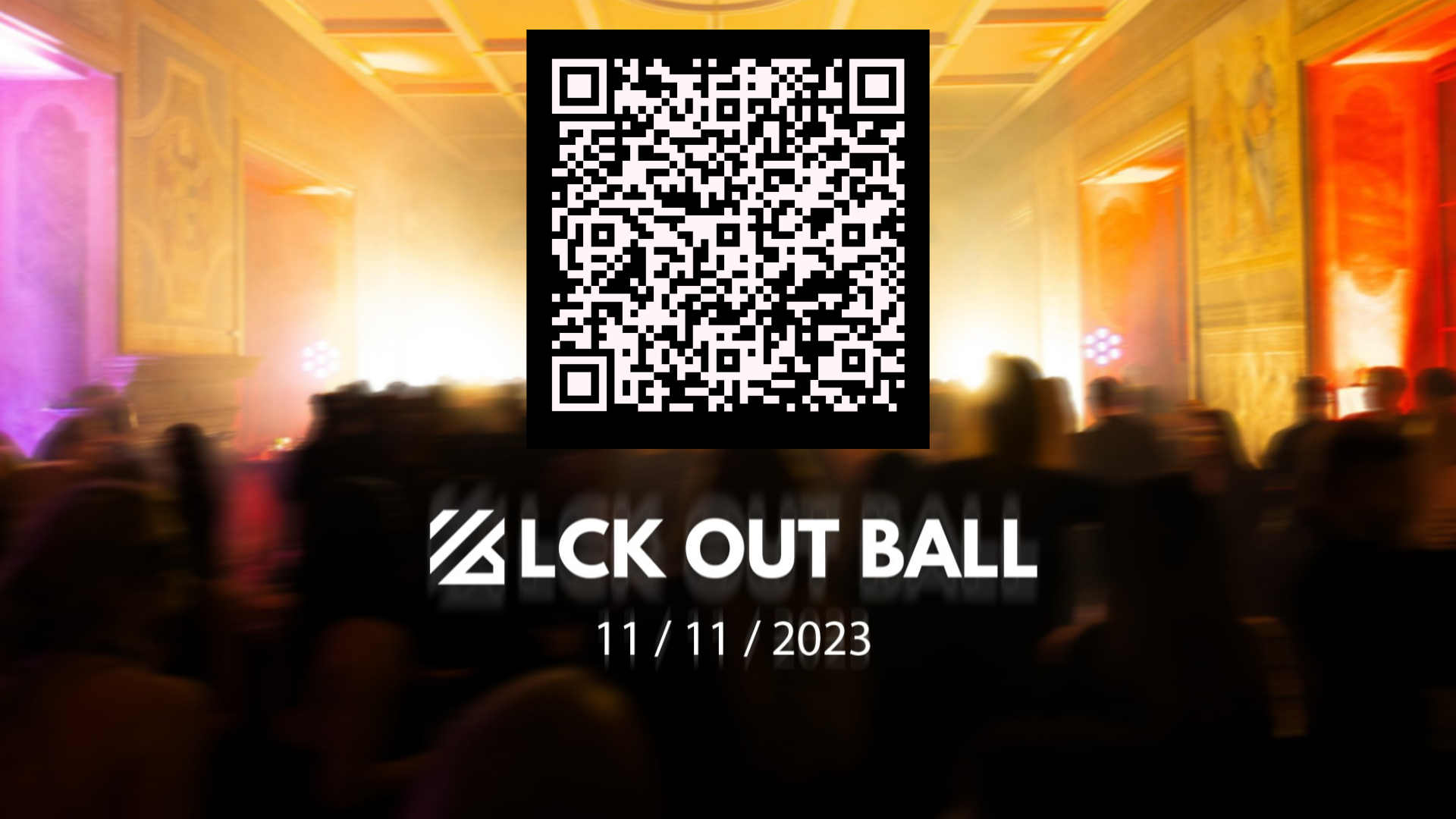 BLCK OUT BALL near to the Prague Castle at Martinic Palace, Prague