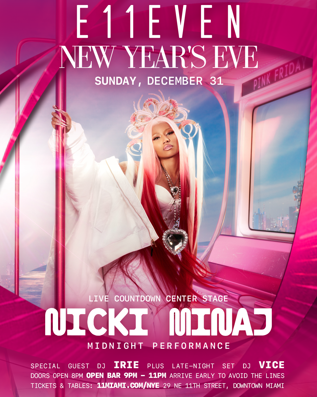 Nicki Minaj Live at E11EVEN MIAMI & ROOFTOP, Miami