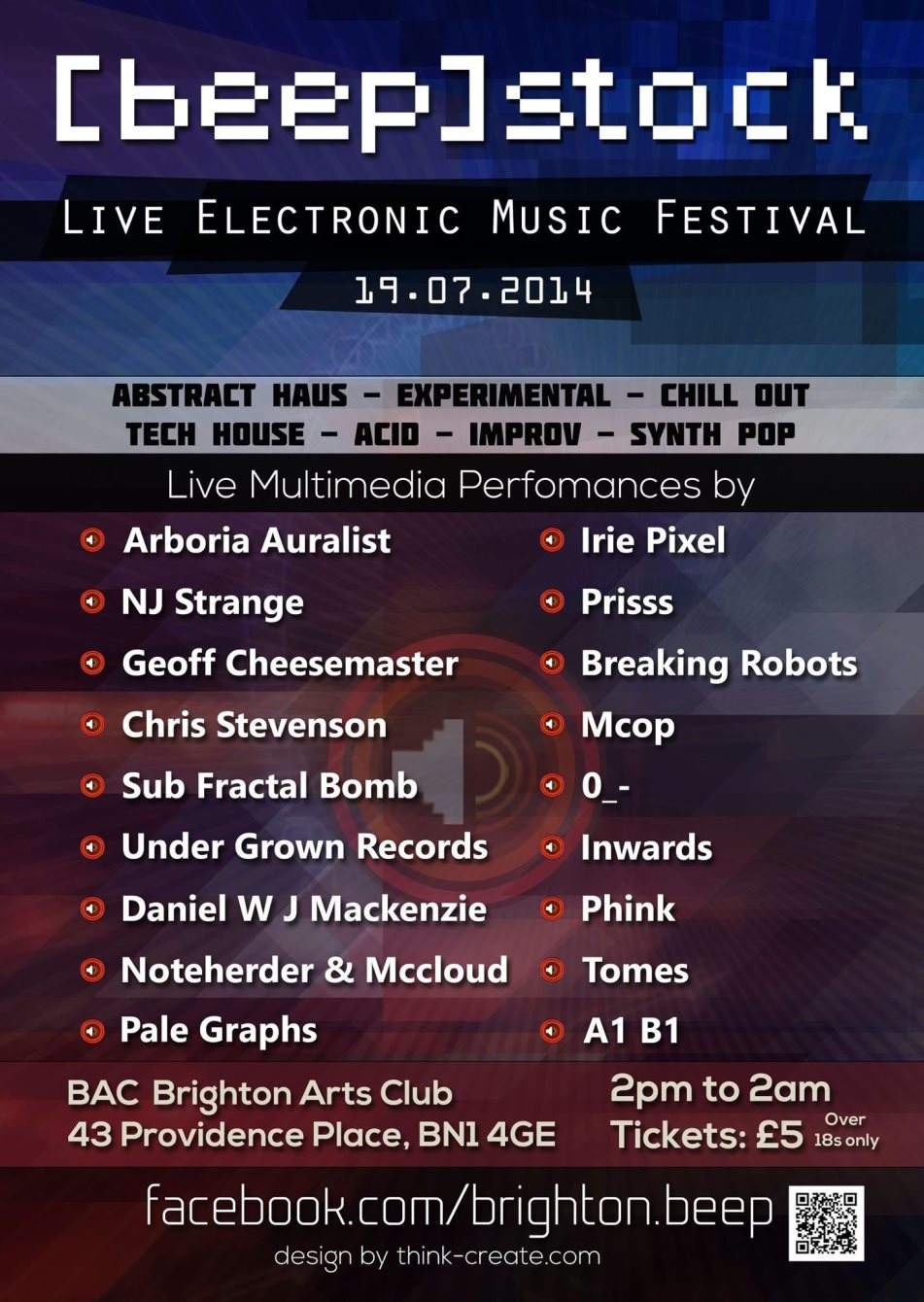 [beep]stock Live Electronic Music Festival at Brighton Arts Club, Brighton