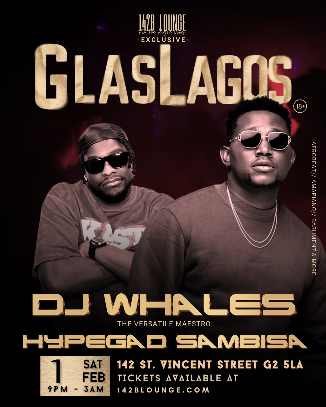 GLASLAGOS! DJ WHALES: Live in Glasgow at 142b Lounge, Glasgow