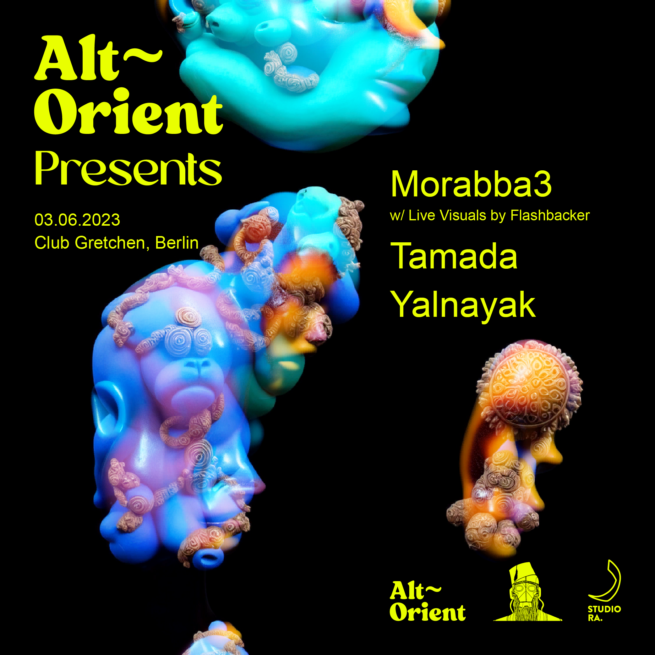 Alt Orient present 'El Morabba3, Tamada & Yalnayak' at Gretchen, Berlin