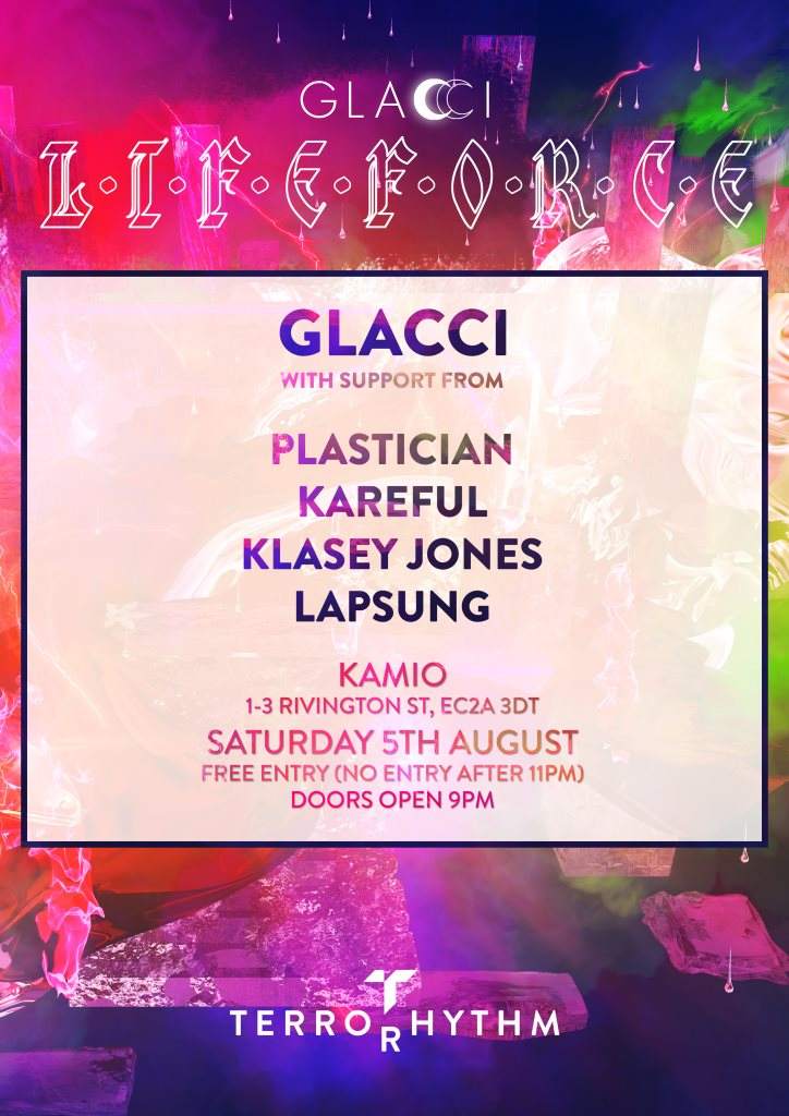 Glacci - Lifeforce Album Launch with Plastician, Kareful - Free Entry ...