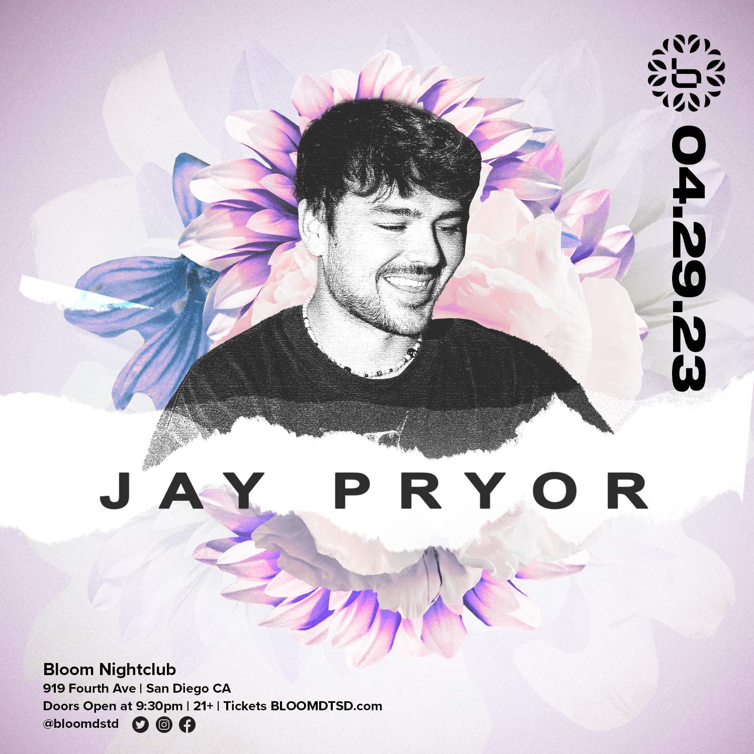 Jay Pryor bij Bloom Nightclub, San Diego