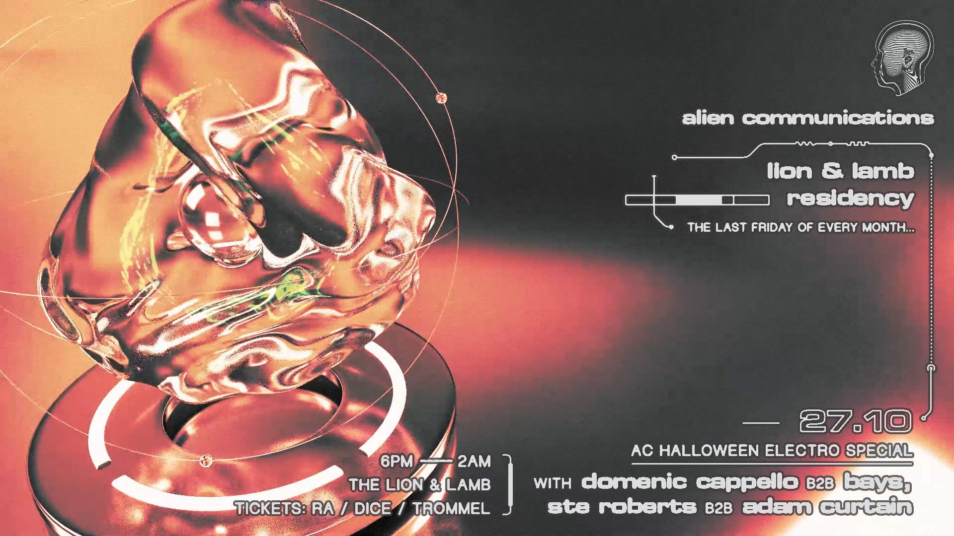 Alien Communications: Halloween Electro Special at The Lion and Lamb ...