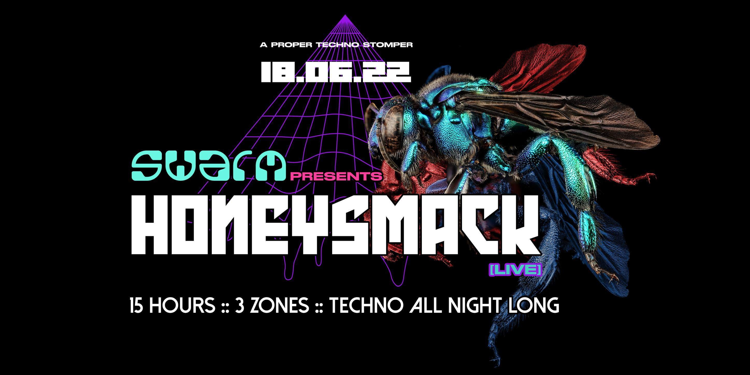 Swarm presents HONEYSMACK [LIVE] - 15hr TECHNO EVENT at The Bridge ...