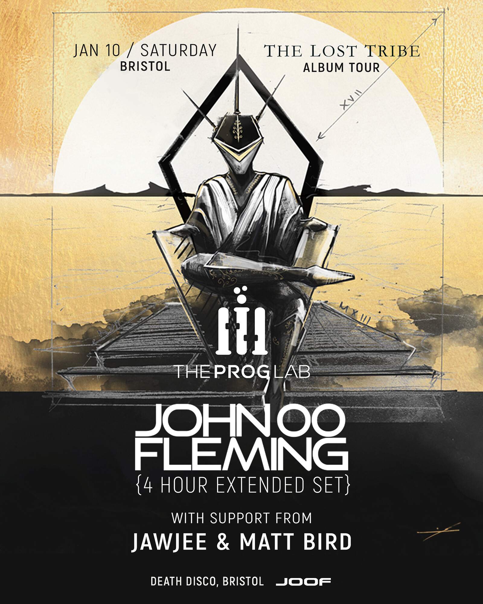 The Prog Lab presents John 00 Fleming (4 hour set) at Death Disco, Bristol