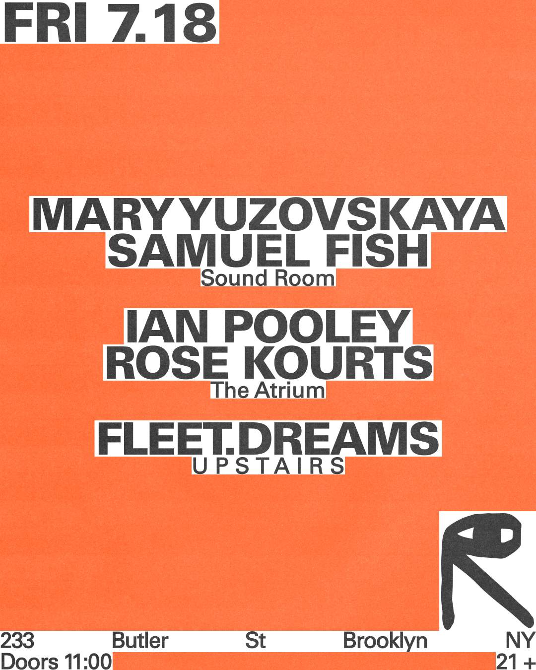 Mary Yuzovskaya + Samuel Fish / Ian Pooley + Rose Kourts / fleet.dreams ...