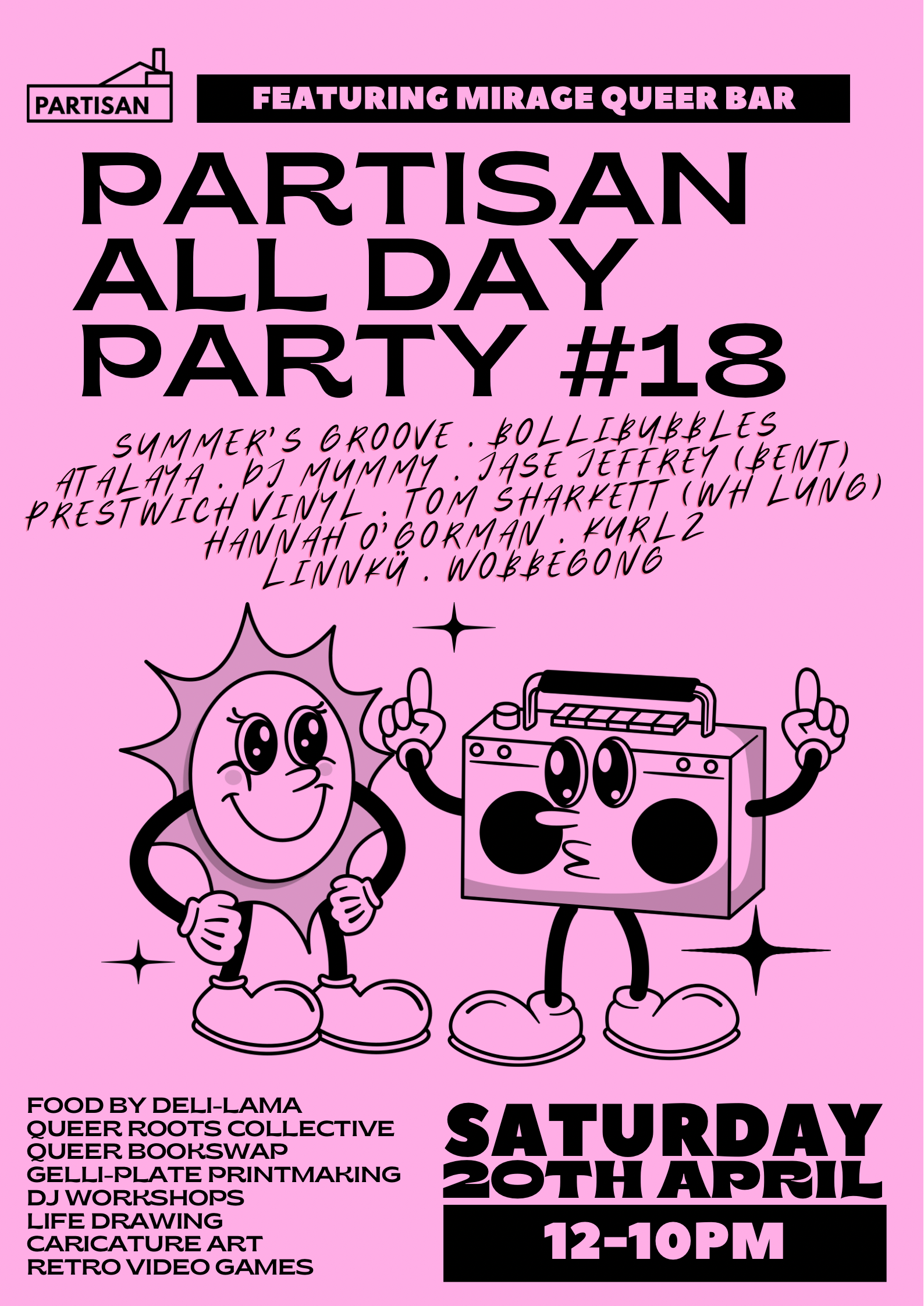 Partisan All Day Party #18 at Partisan Collective, Manchester