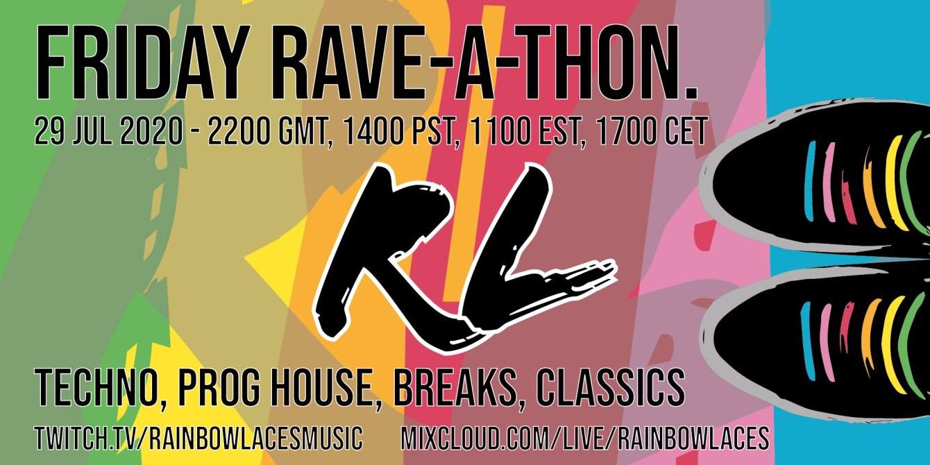 Rainbow Laces Friday Rave-a-Thon en Livestream,