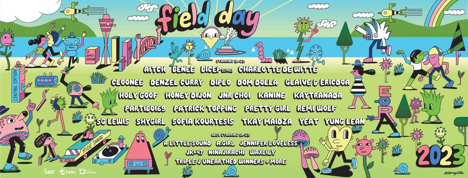 Field Day 2023 em The Domain, Sydney