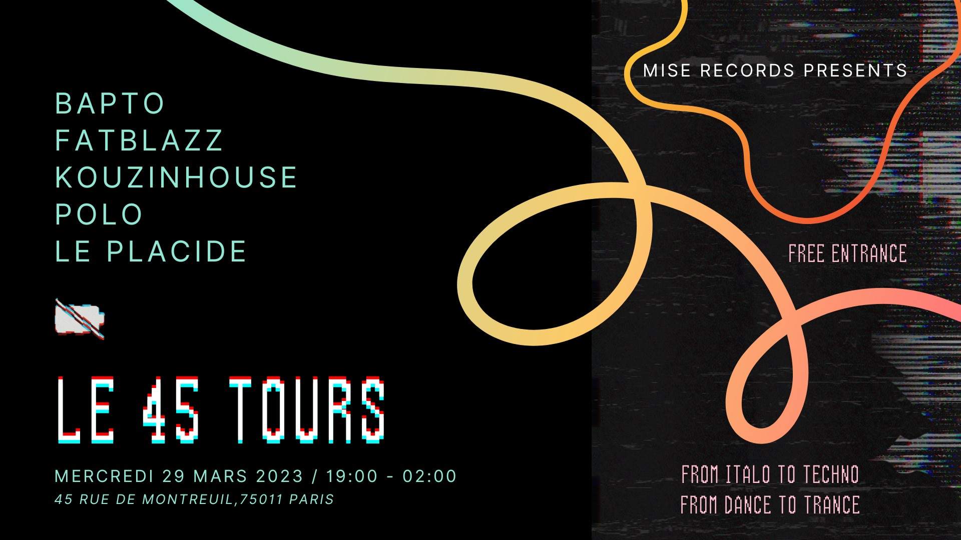 Misé Records présente Bapto, Fatblazz, Kouzinhouse, Le Placide & Polo ...
