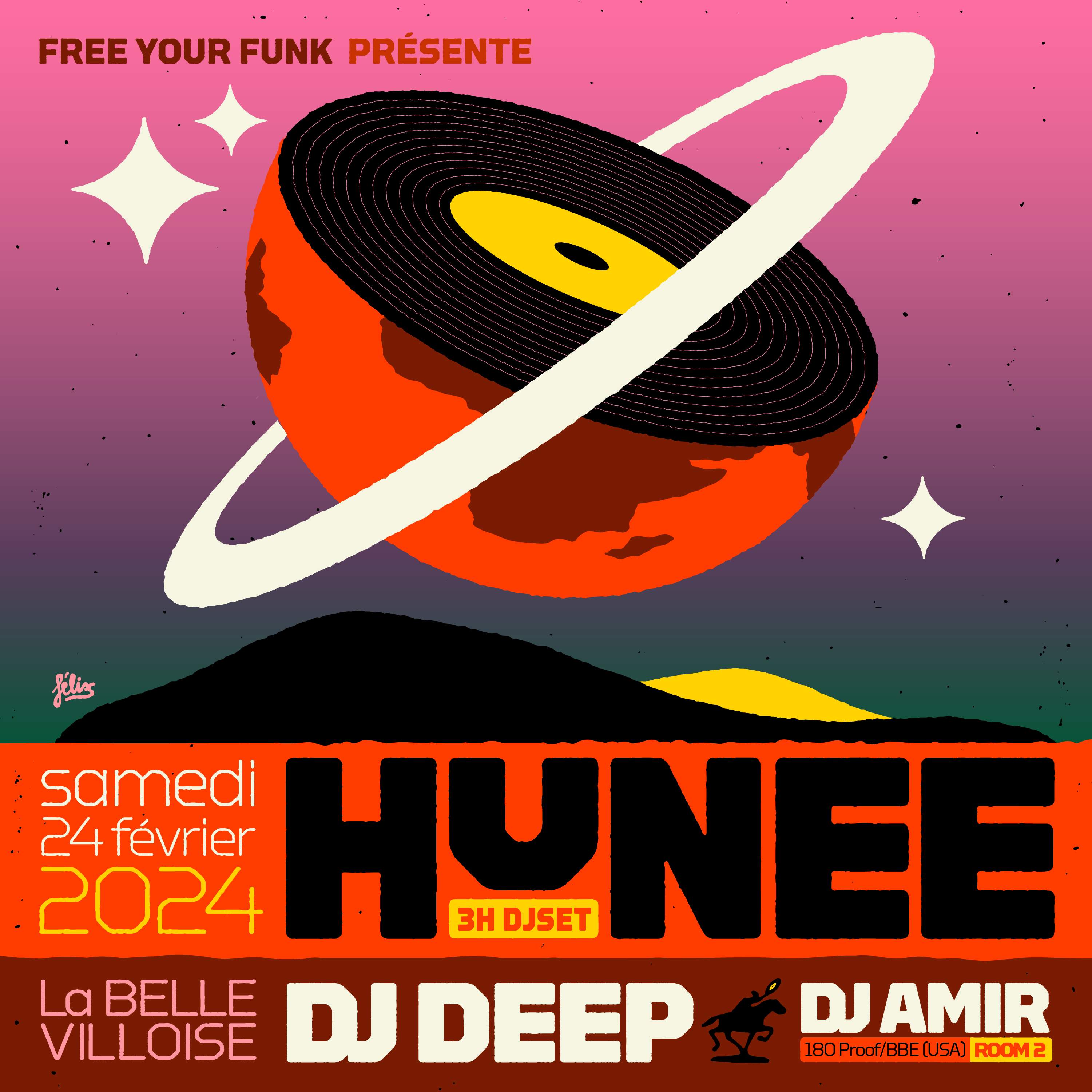 Free Your Funk: Hunee, DJ Amir, DJ Deep at La Bellevilloise, Paris