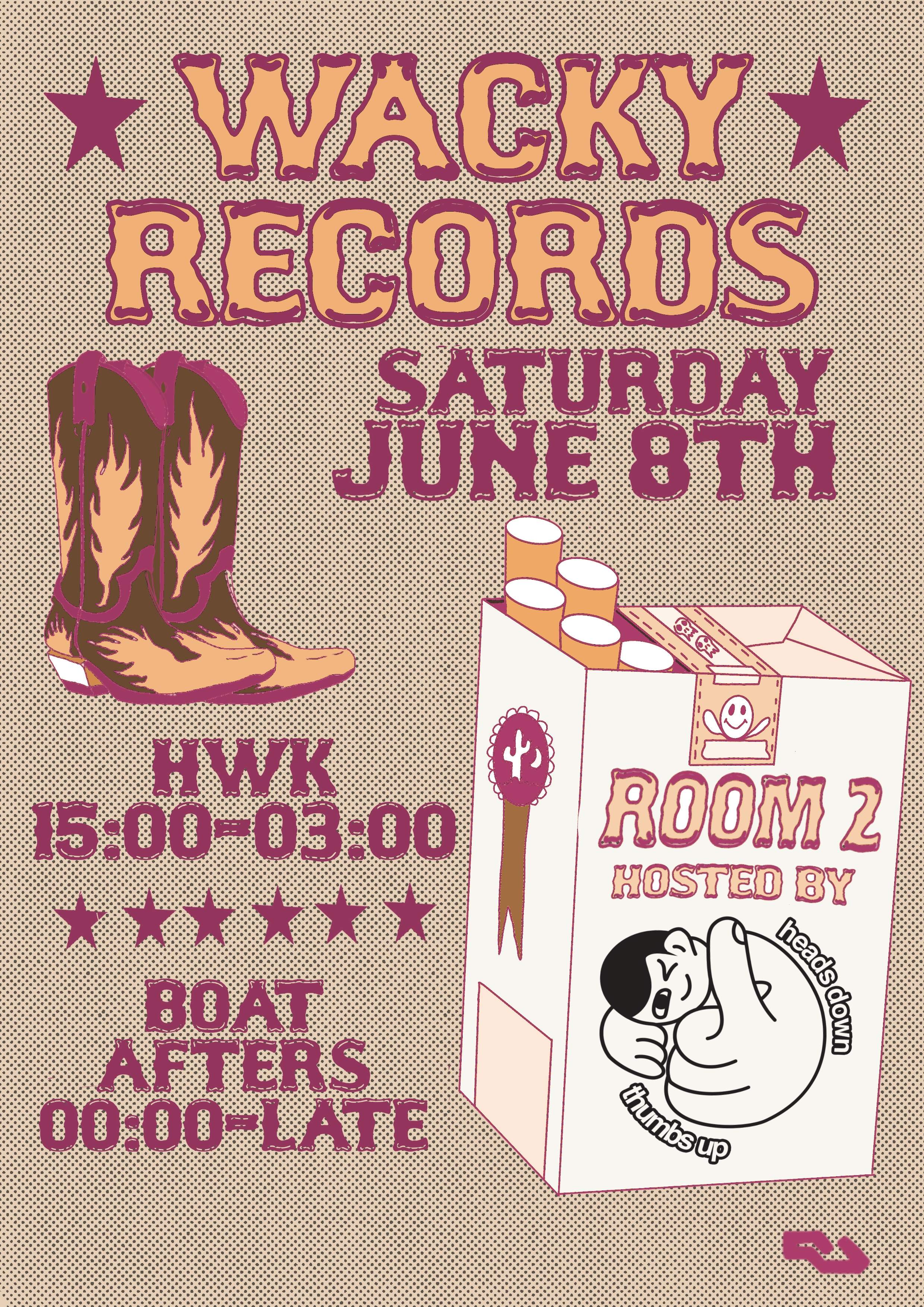 Wacky Wild West with heads down thumbs up at HWK, London