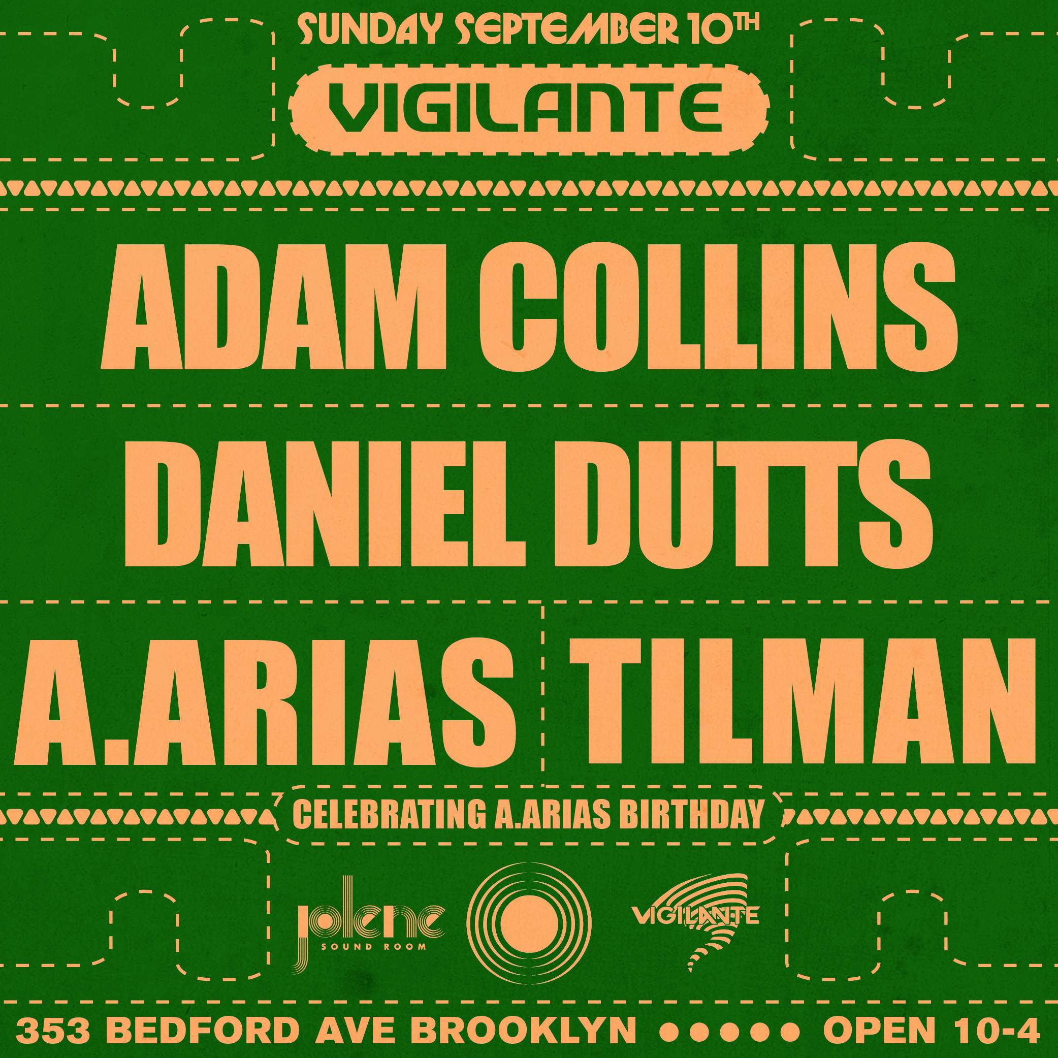 Vigilante: Adam Collins, Daniel Dutts, A.Arias, Tilman at Jolene Sound ...