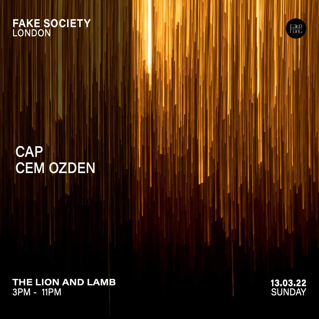Fake Society: cap + Cem Ozden at The Lion and Lamb, London